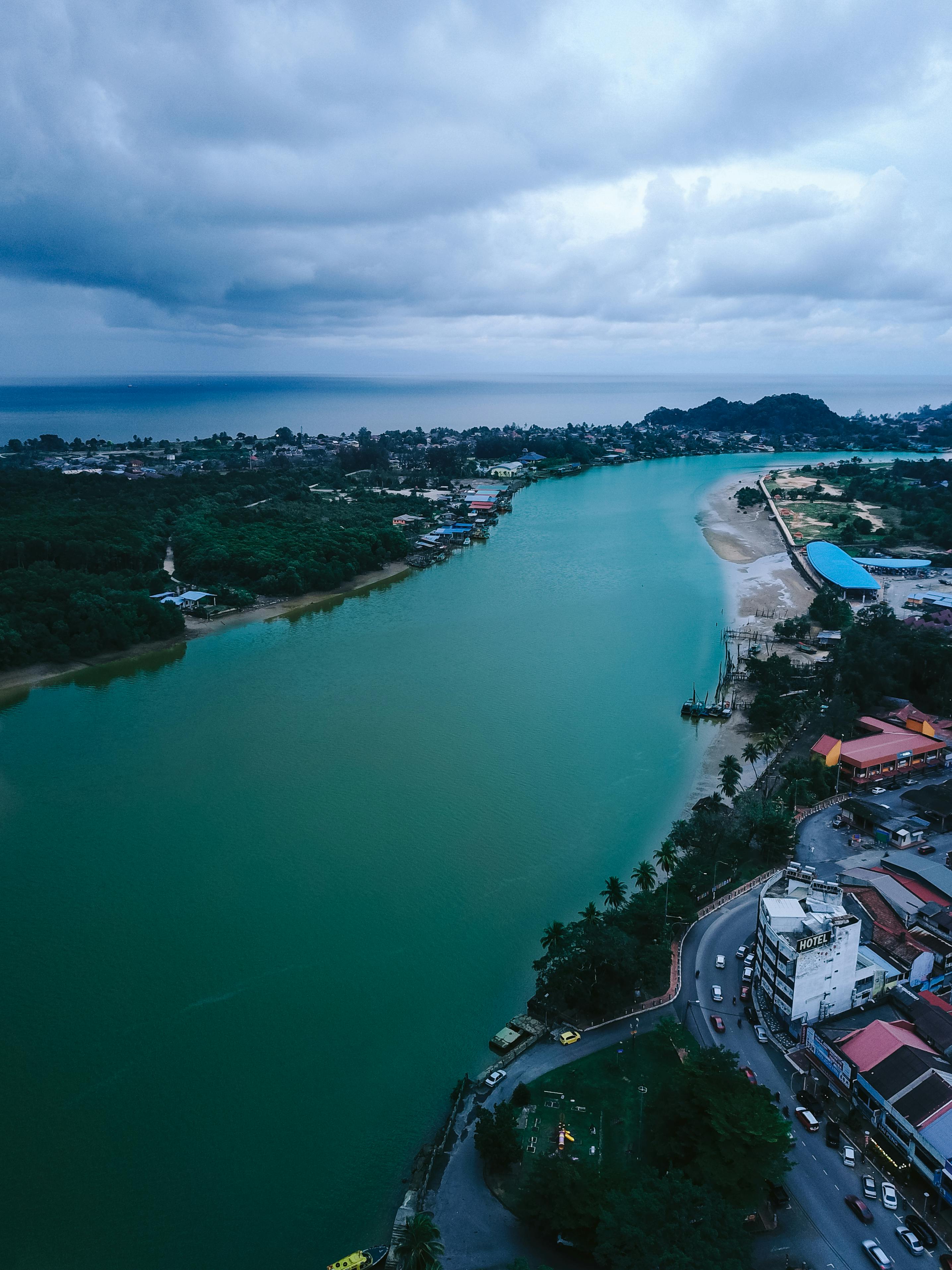 Photo of a River in a Seaside Town · Free Stock Photo