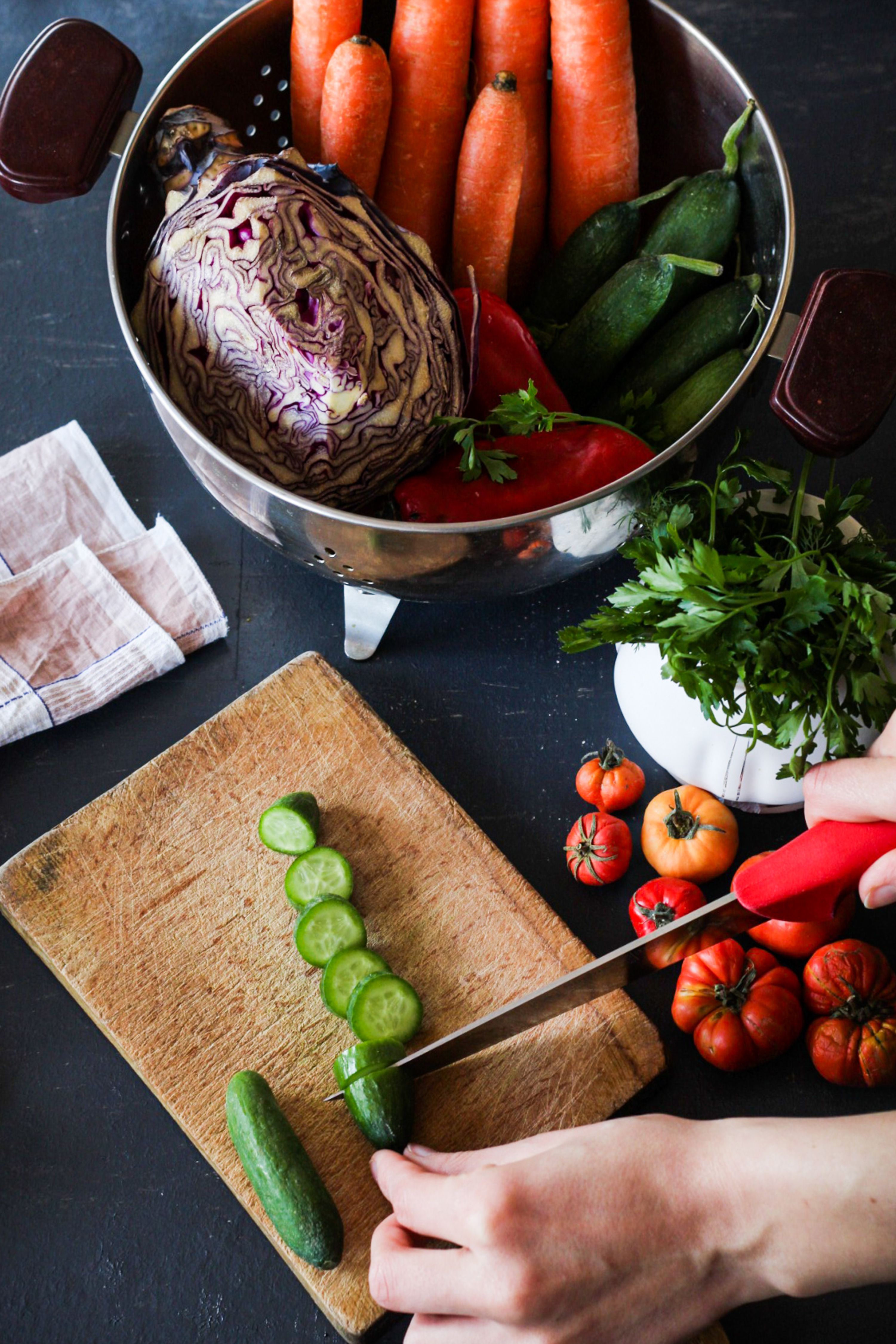 Vegetables in a Kitchen · Free Stock Photo