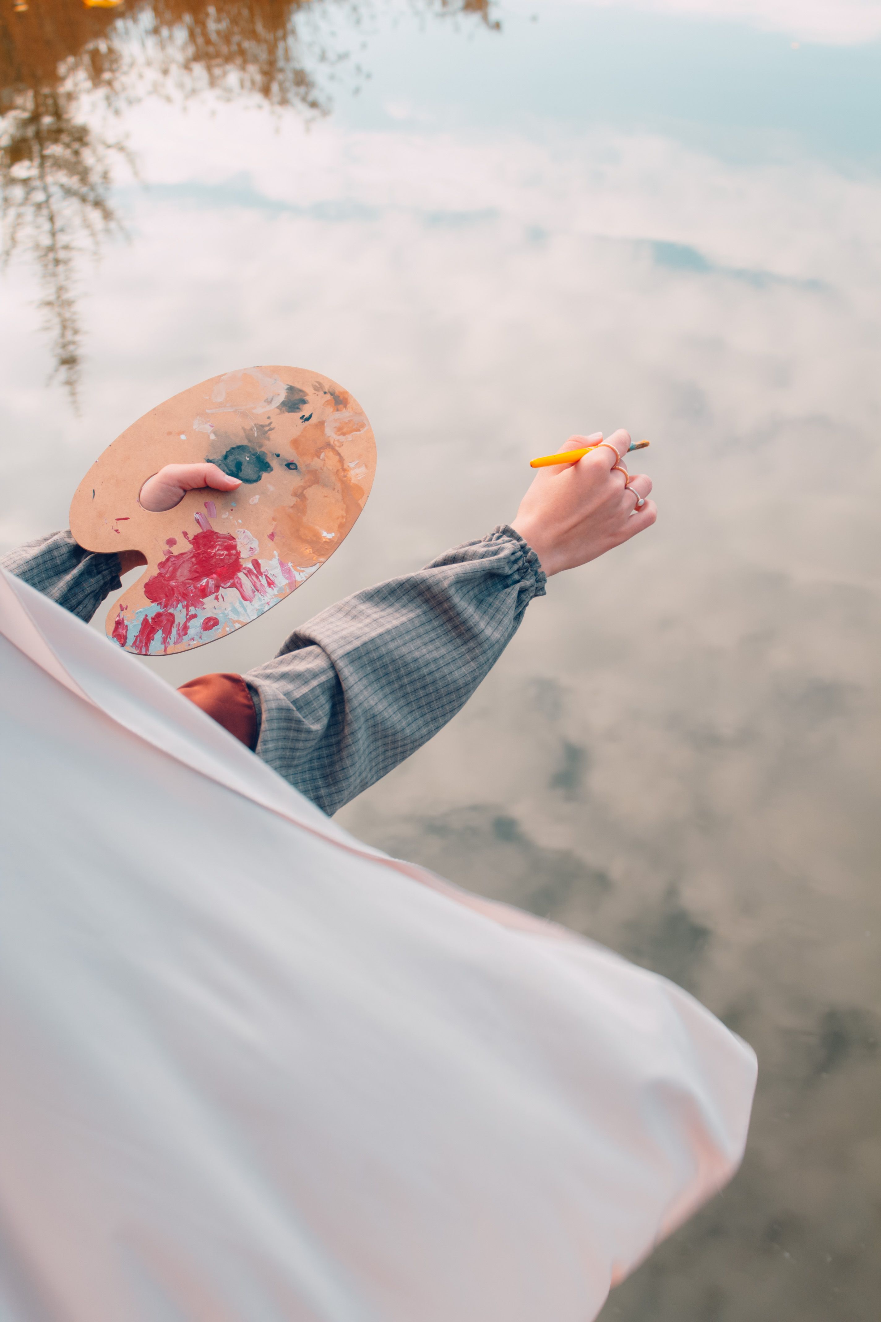 Painter with Palette · Free Stock Photo