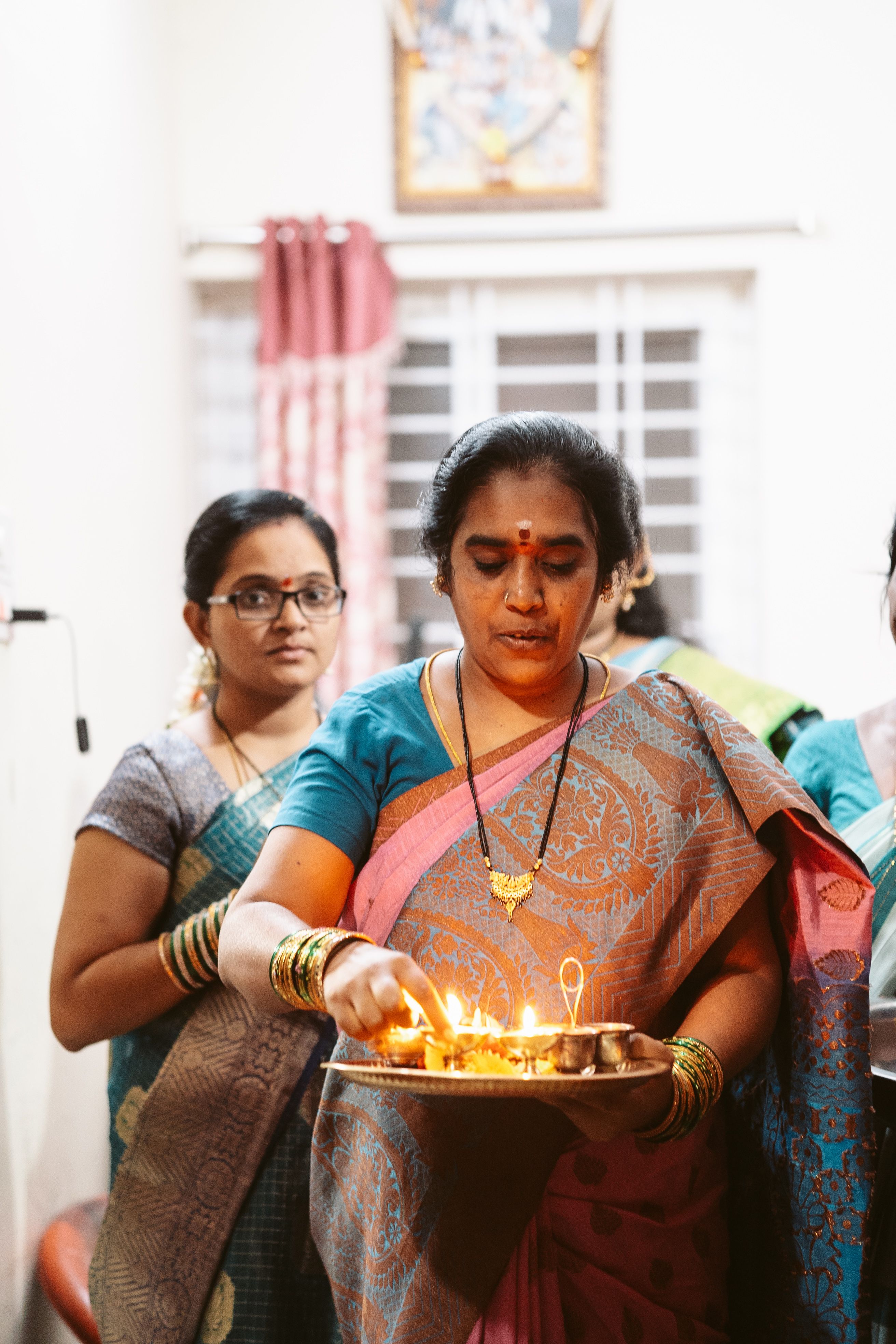Woman Posing in Traditional Clothing and with Wax Candles · Free Stock ...