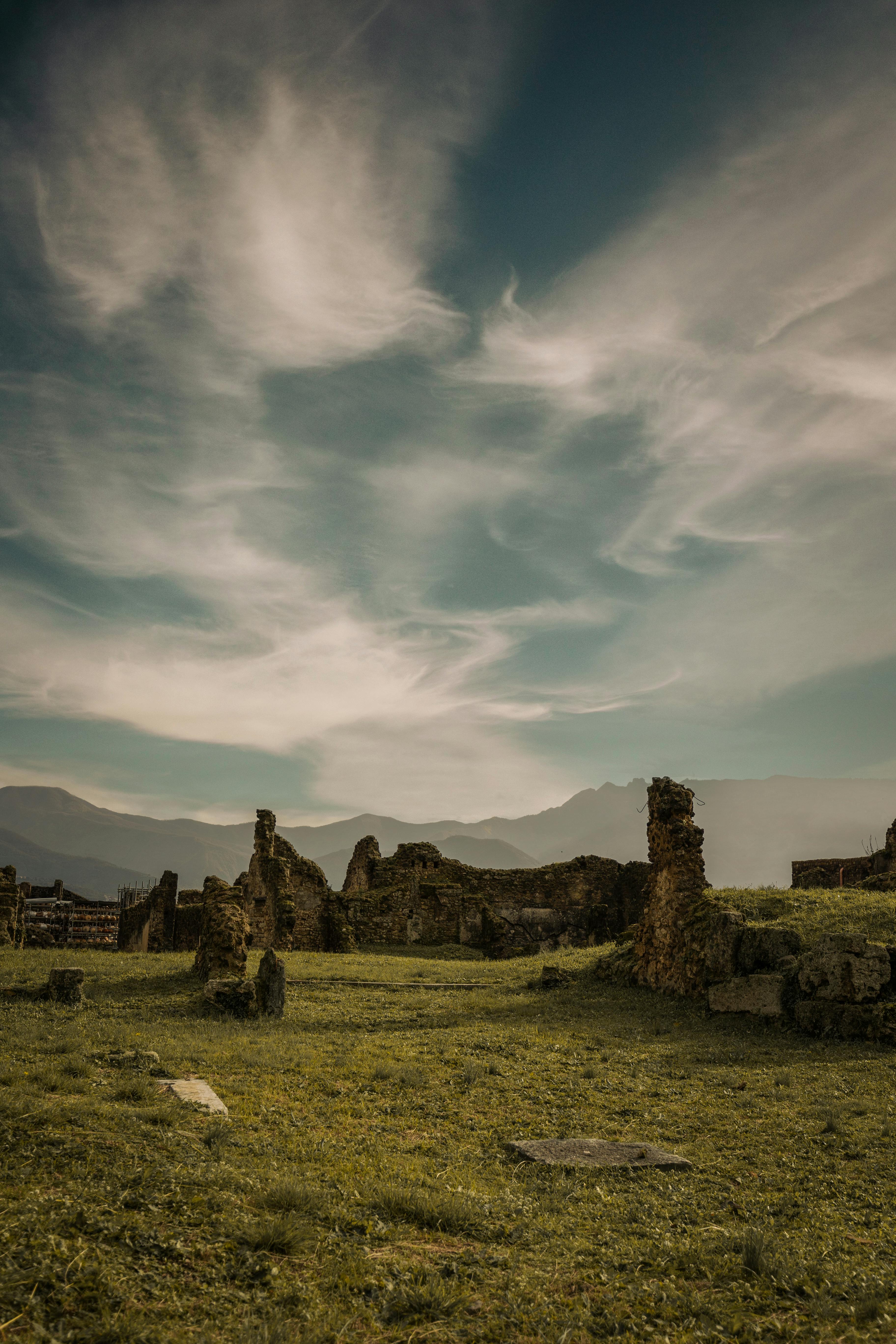 Castle Ruins and a Stone Pathway in the Mountains · Free Stock Photo