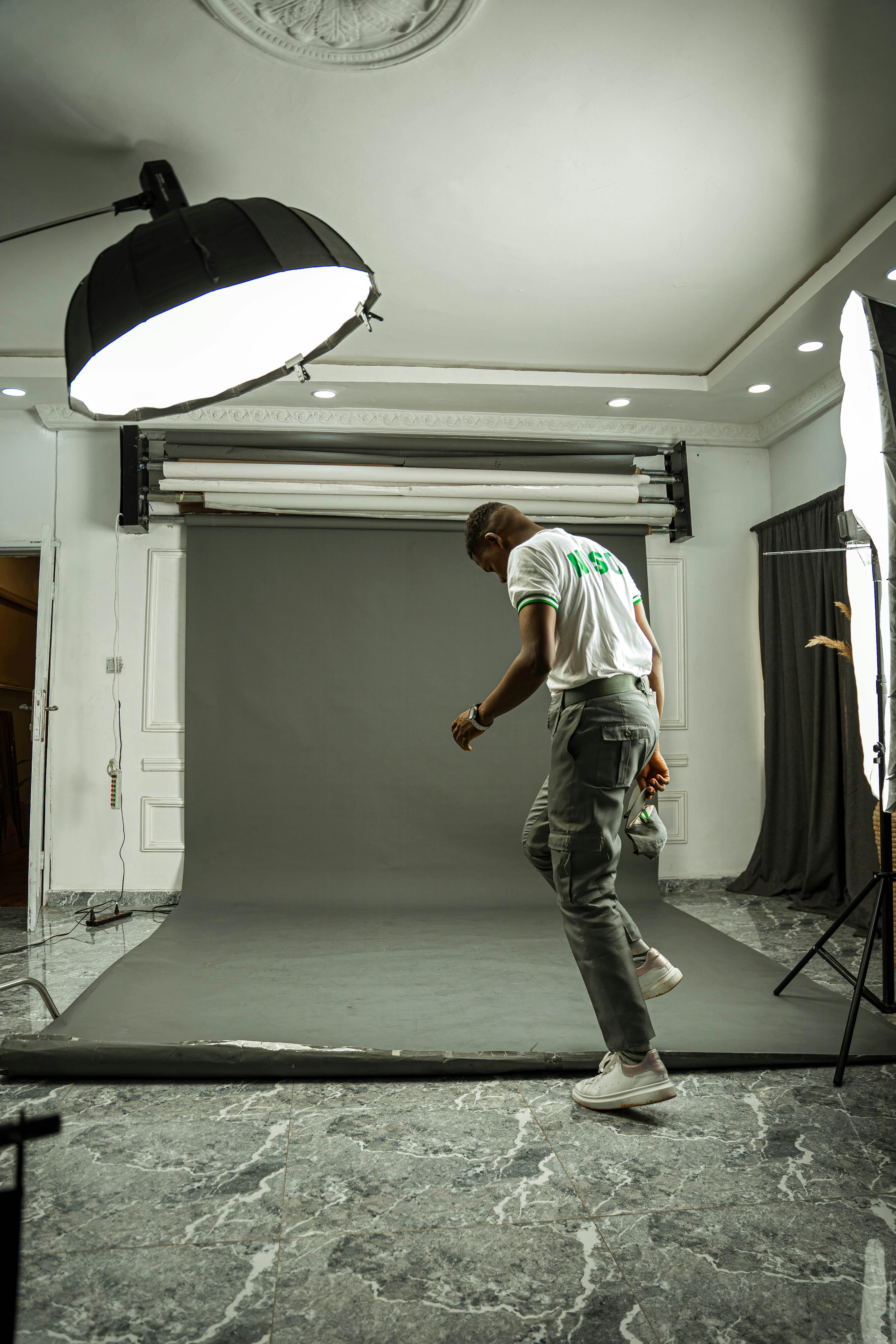 Illuminated Numbers on Studio Background · Free Stock Photo