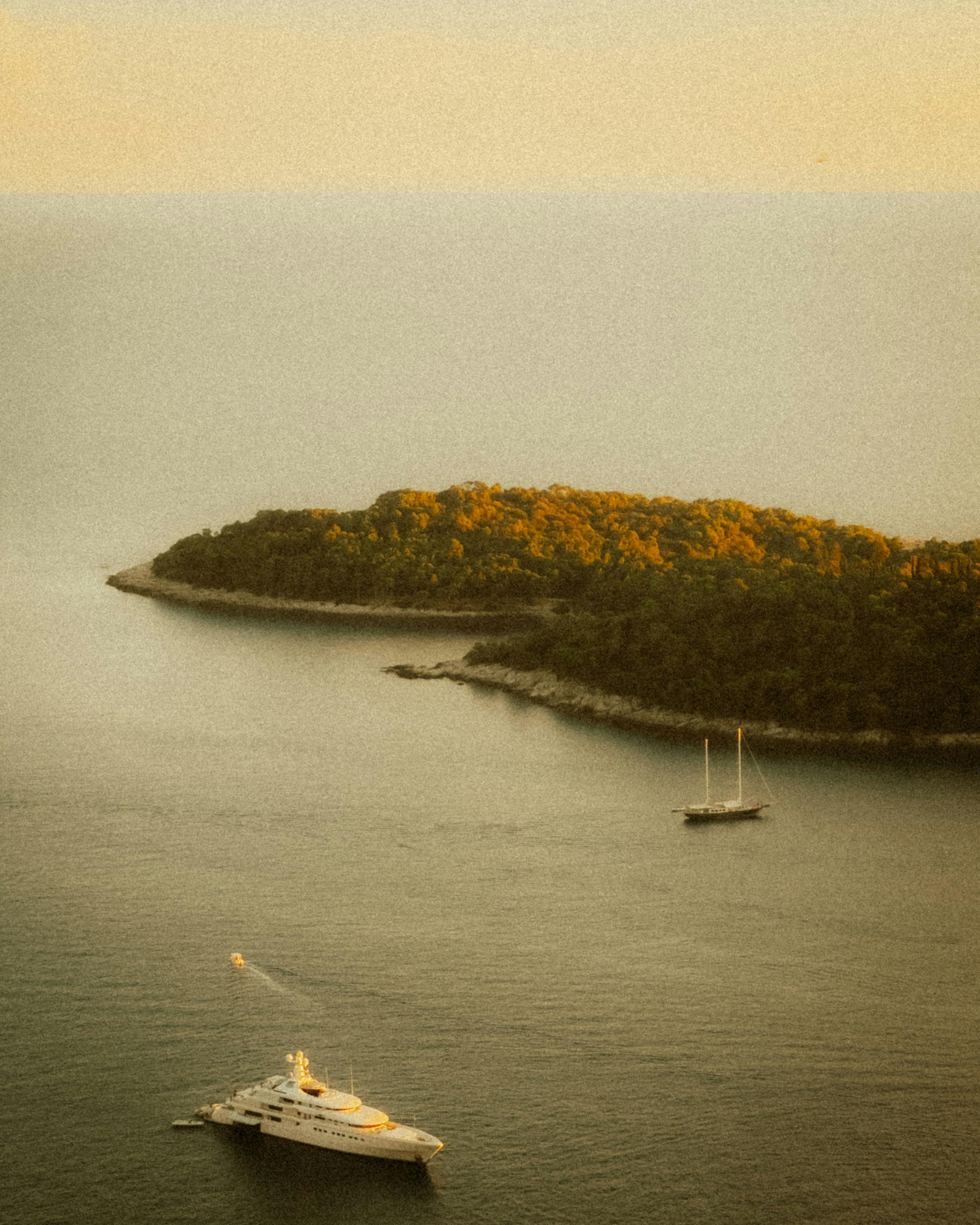 Aerial Photo of Ship in the Ocean · Free Stock Photo