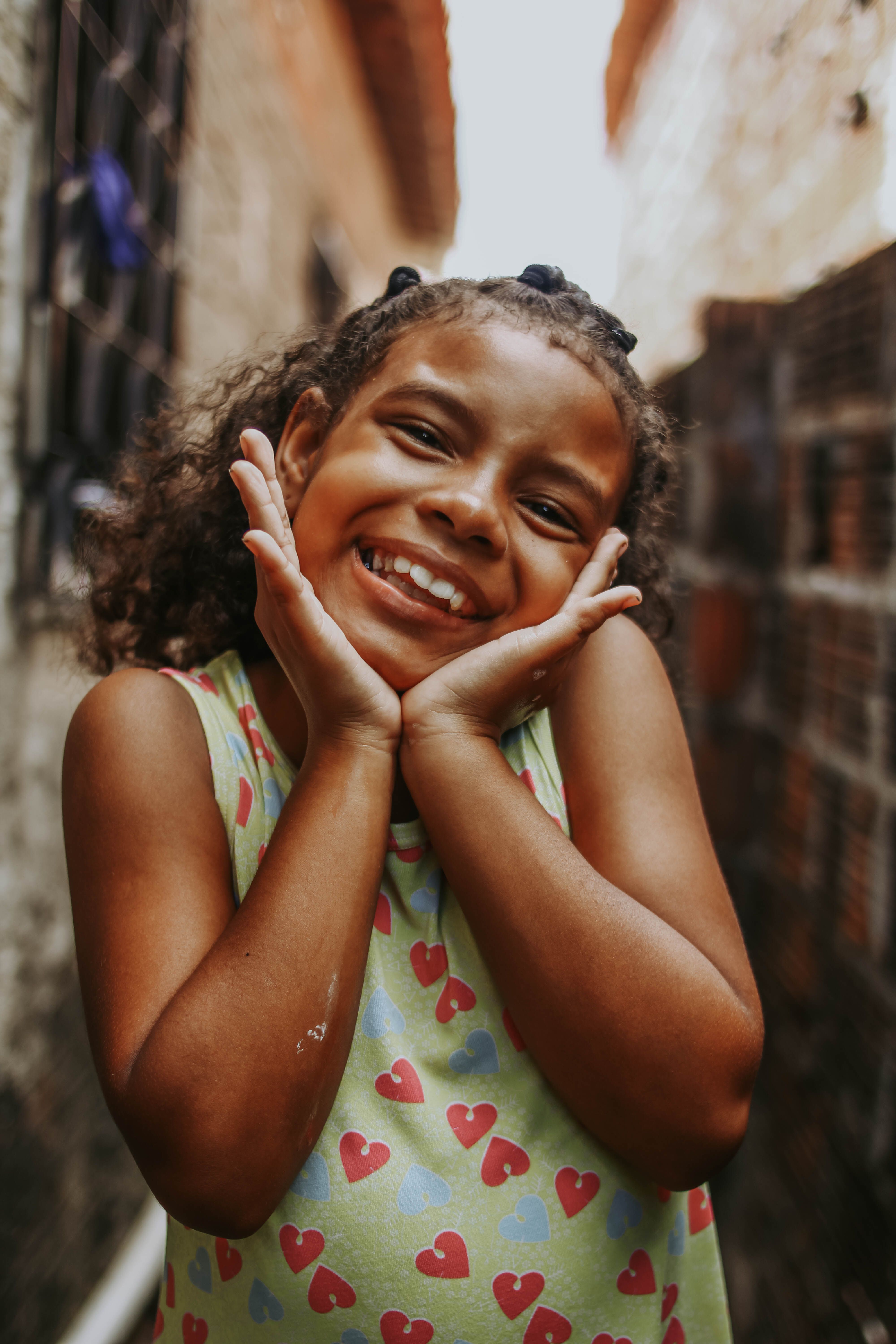 Portrait of Laughing Kid · Free Stock Photo
