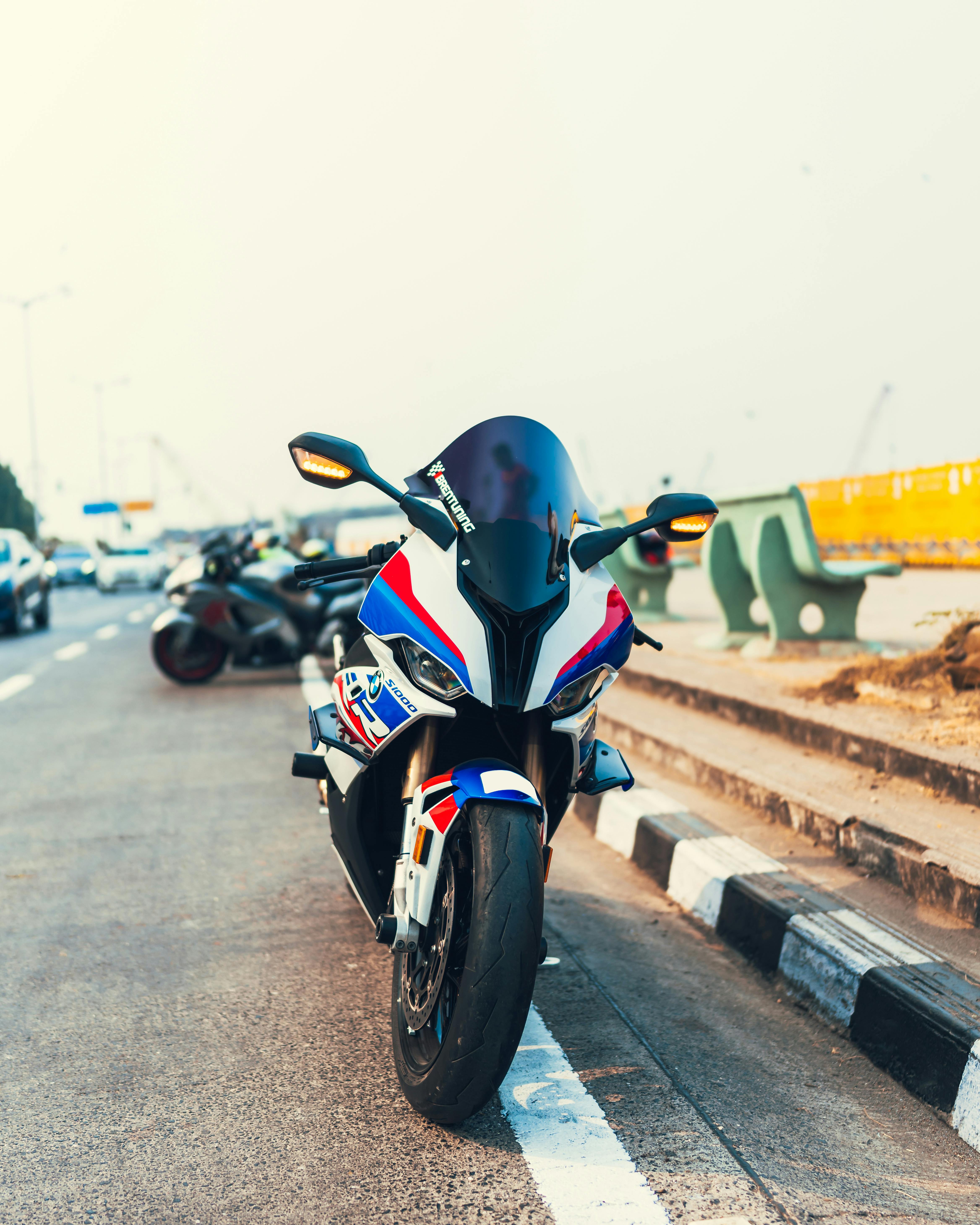 Photo of a Sports Bike on the Side of the Road · Free Stock Photo
