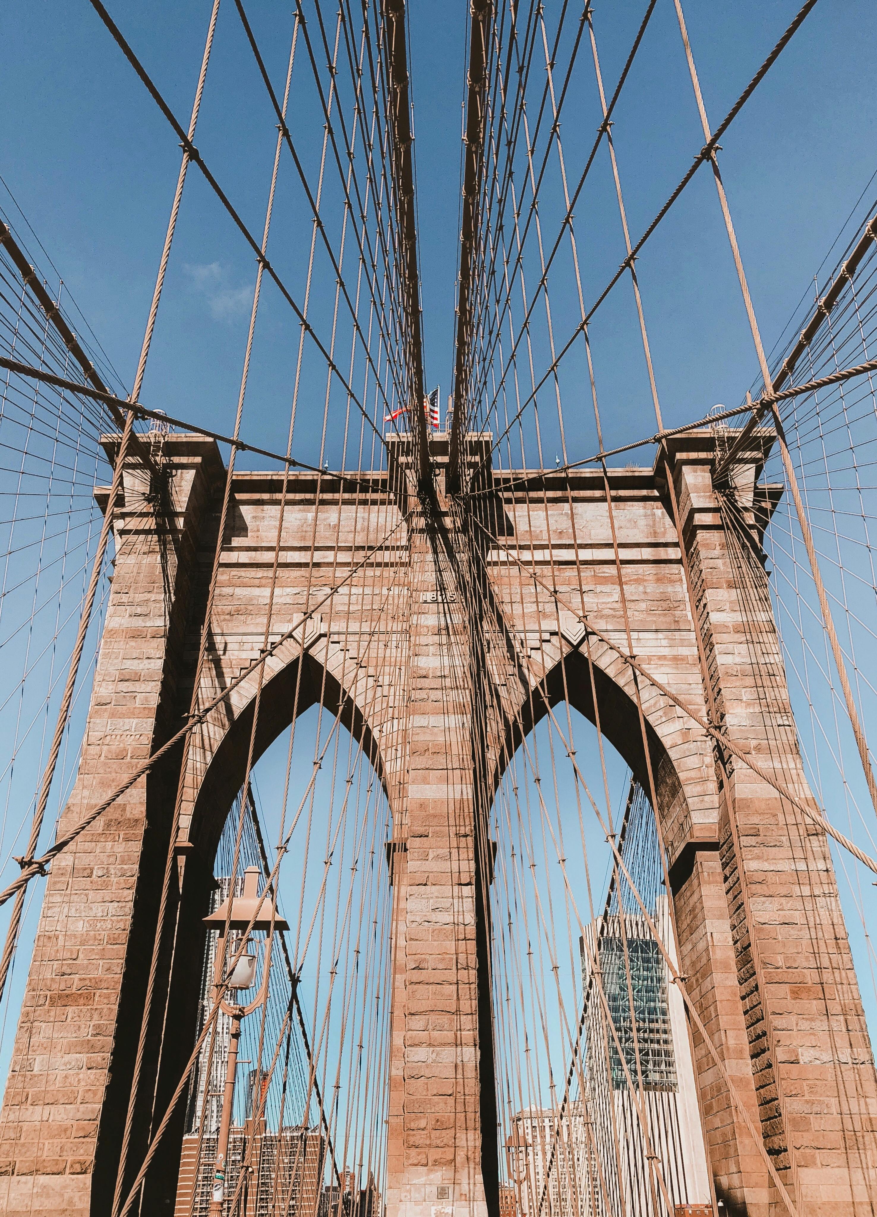 Brooklyn Bridge in Close Up · Free Stock Photo