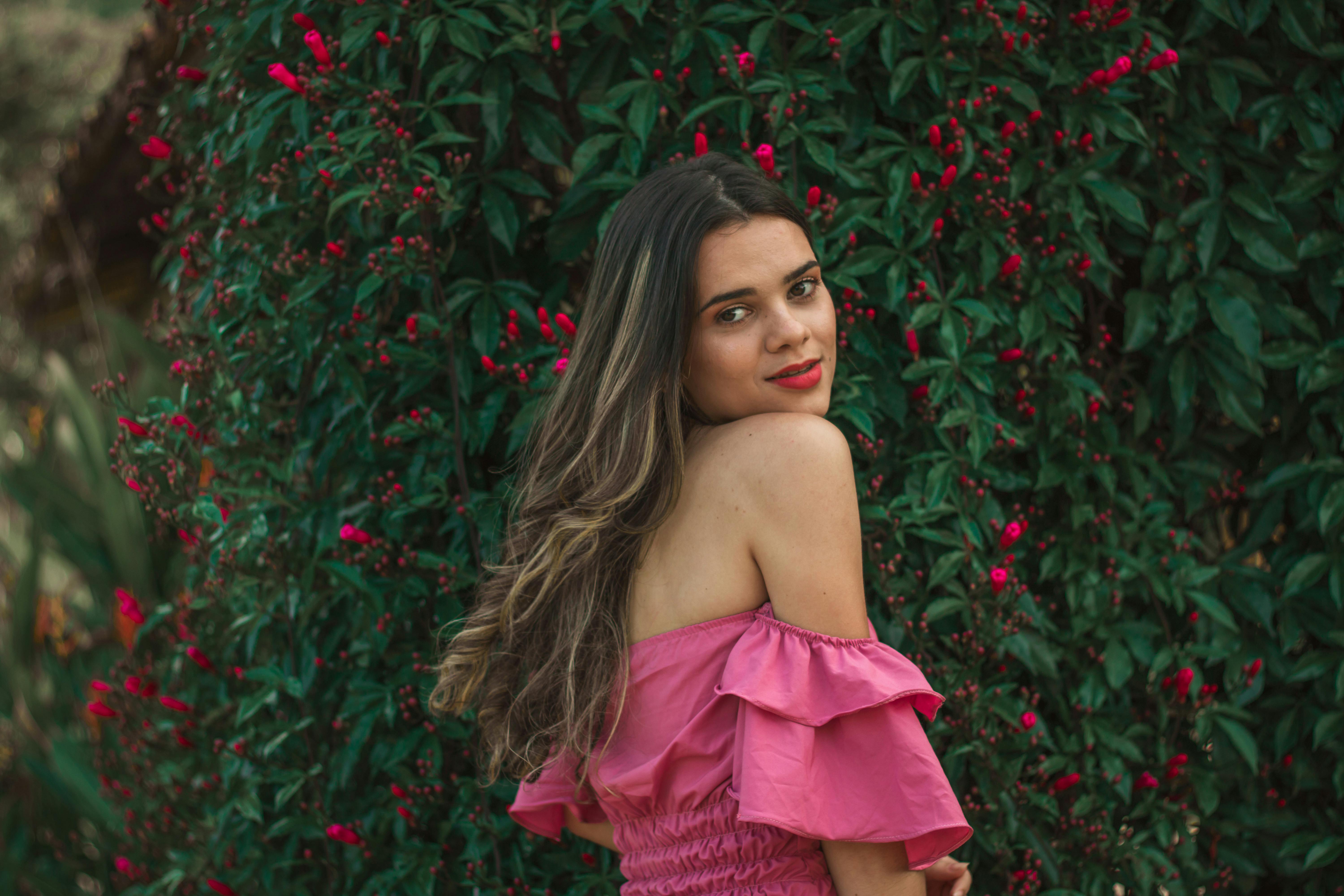 A Female Model Looking Down · Free Stock Photo