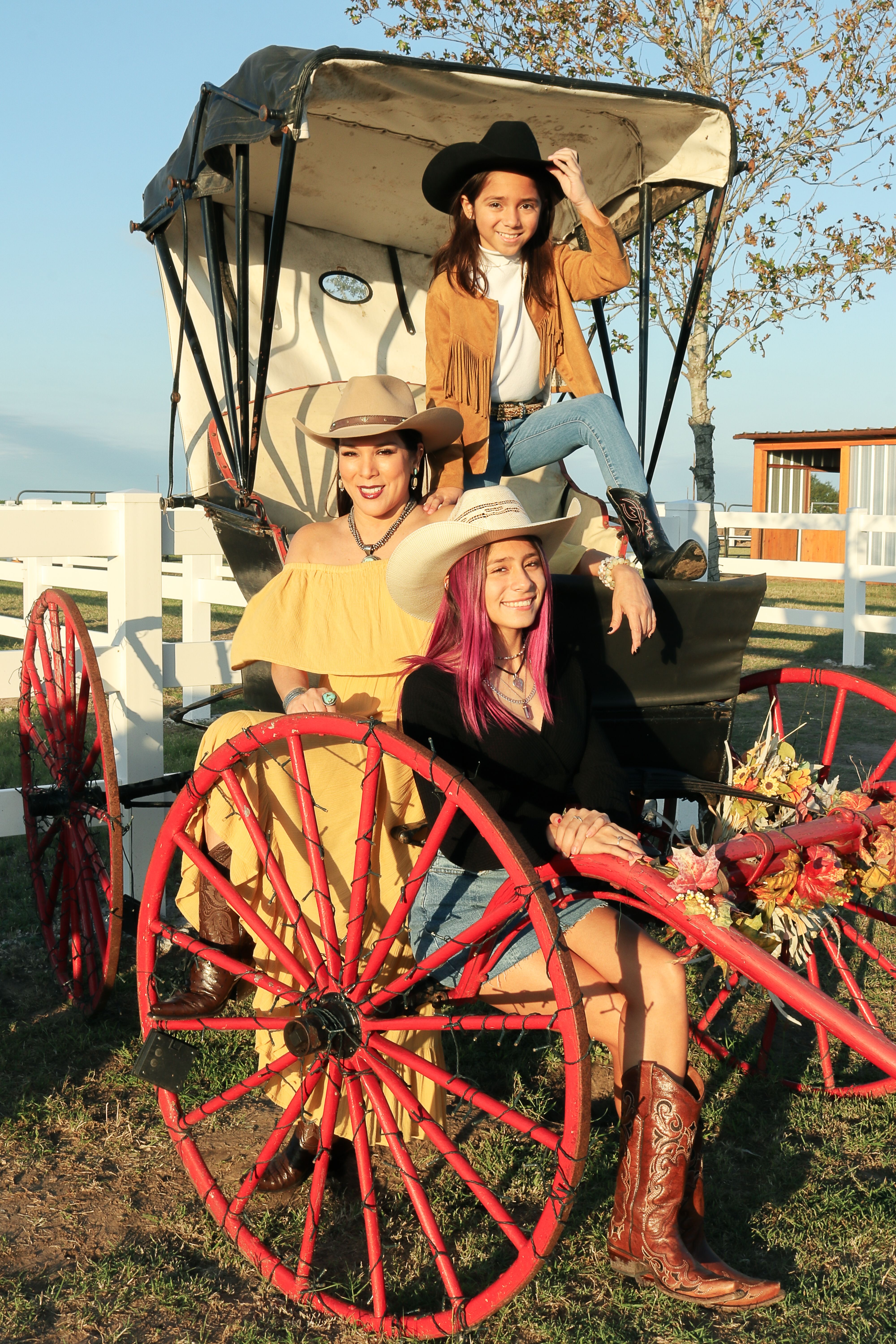 Women Sitting in a Vintage Carriage · Free Stock Photo