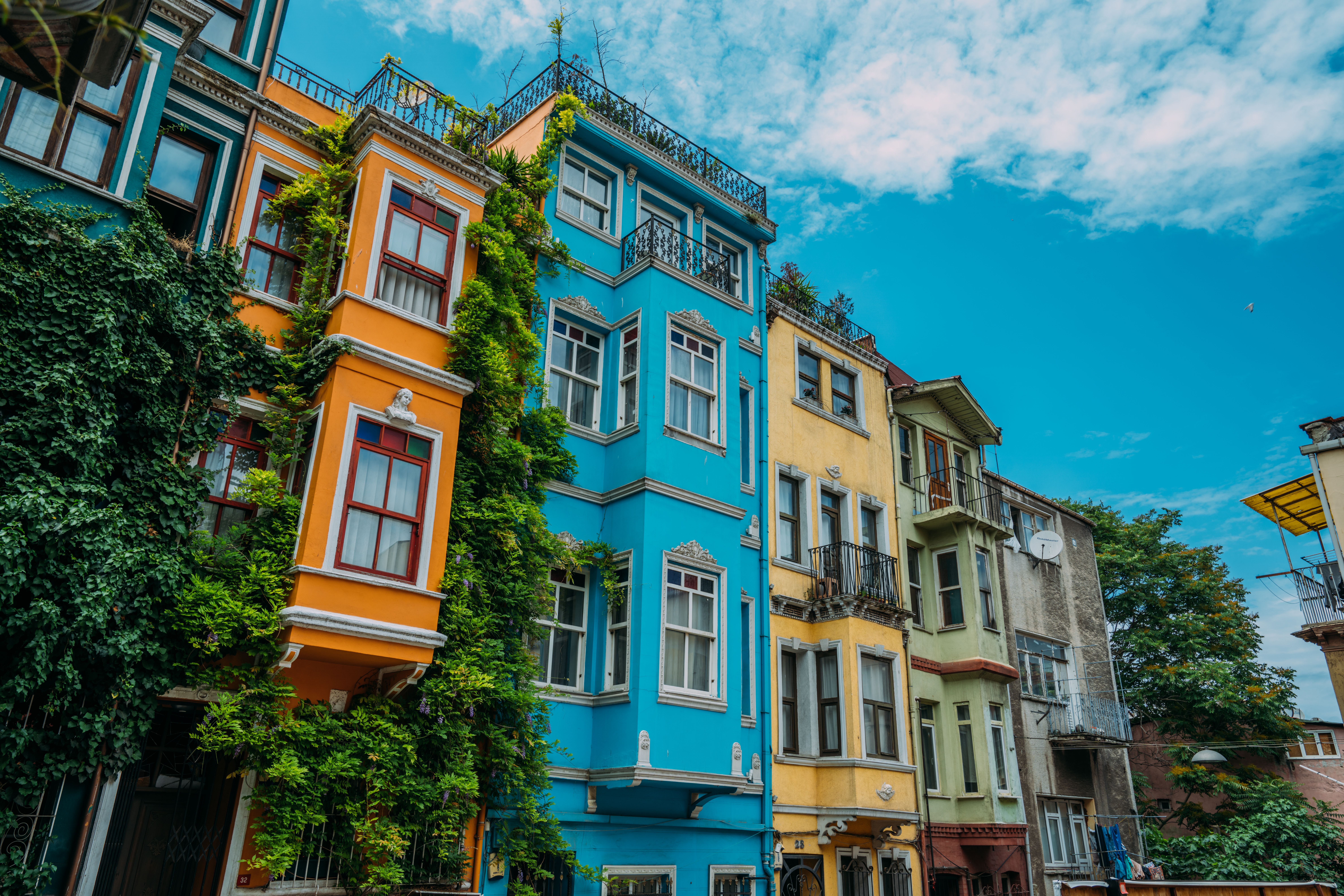 Colorful Buildings Under Blue Sky · Free Stock Photo