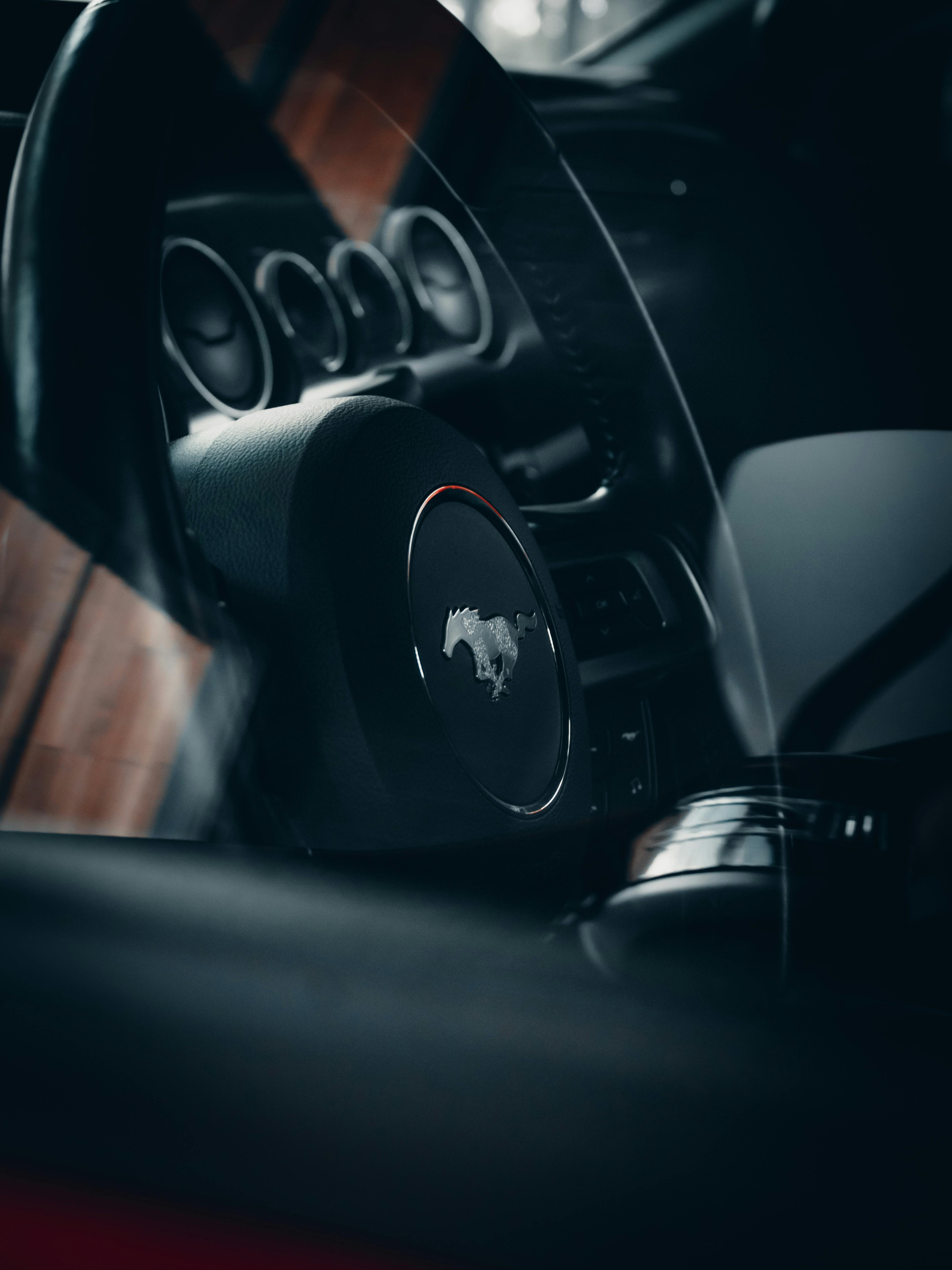 Close Up Photo of a Steering Wheel · Free Stock Photo