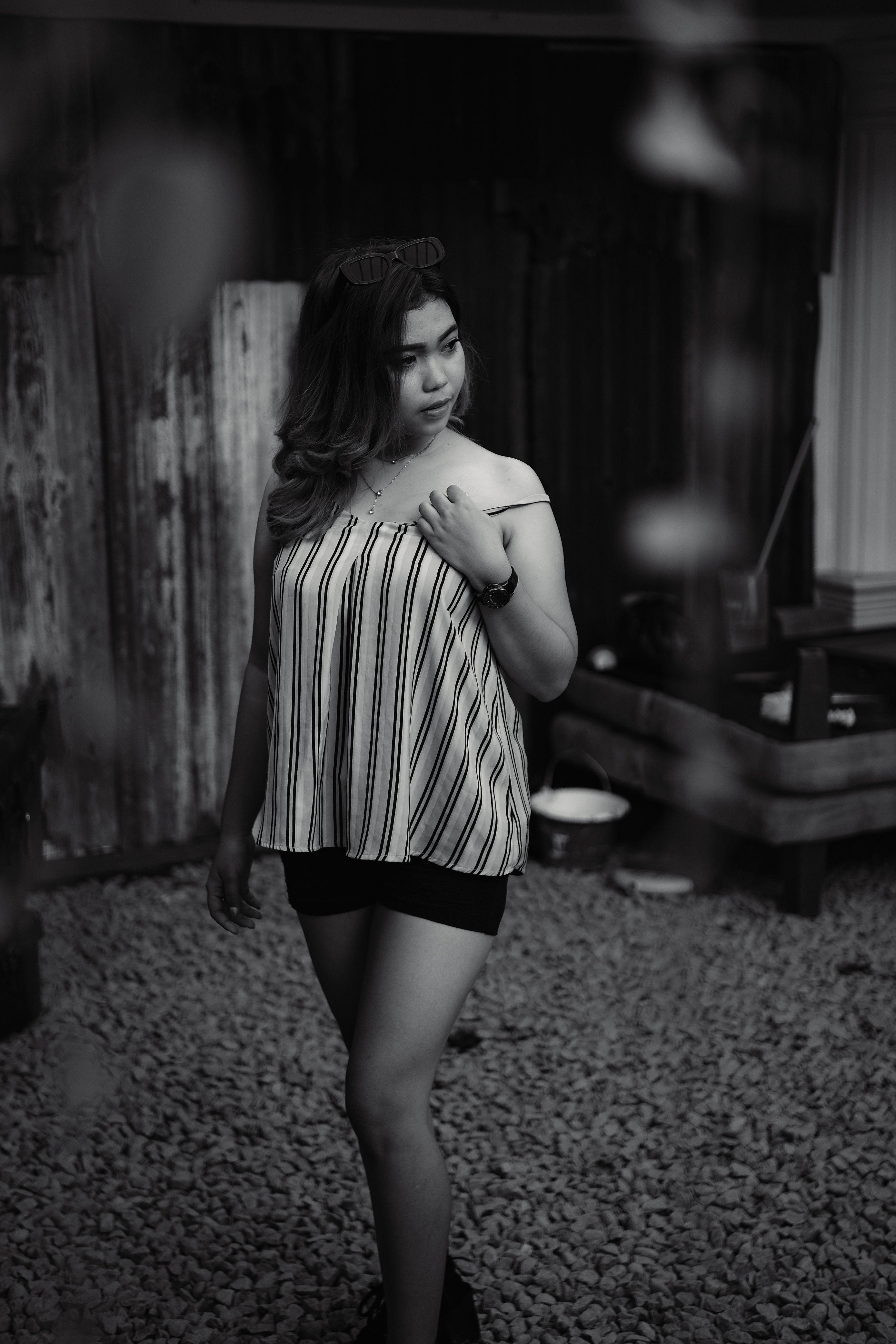 A Short Hair Woman Looking Back · Free Stock Photo
