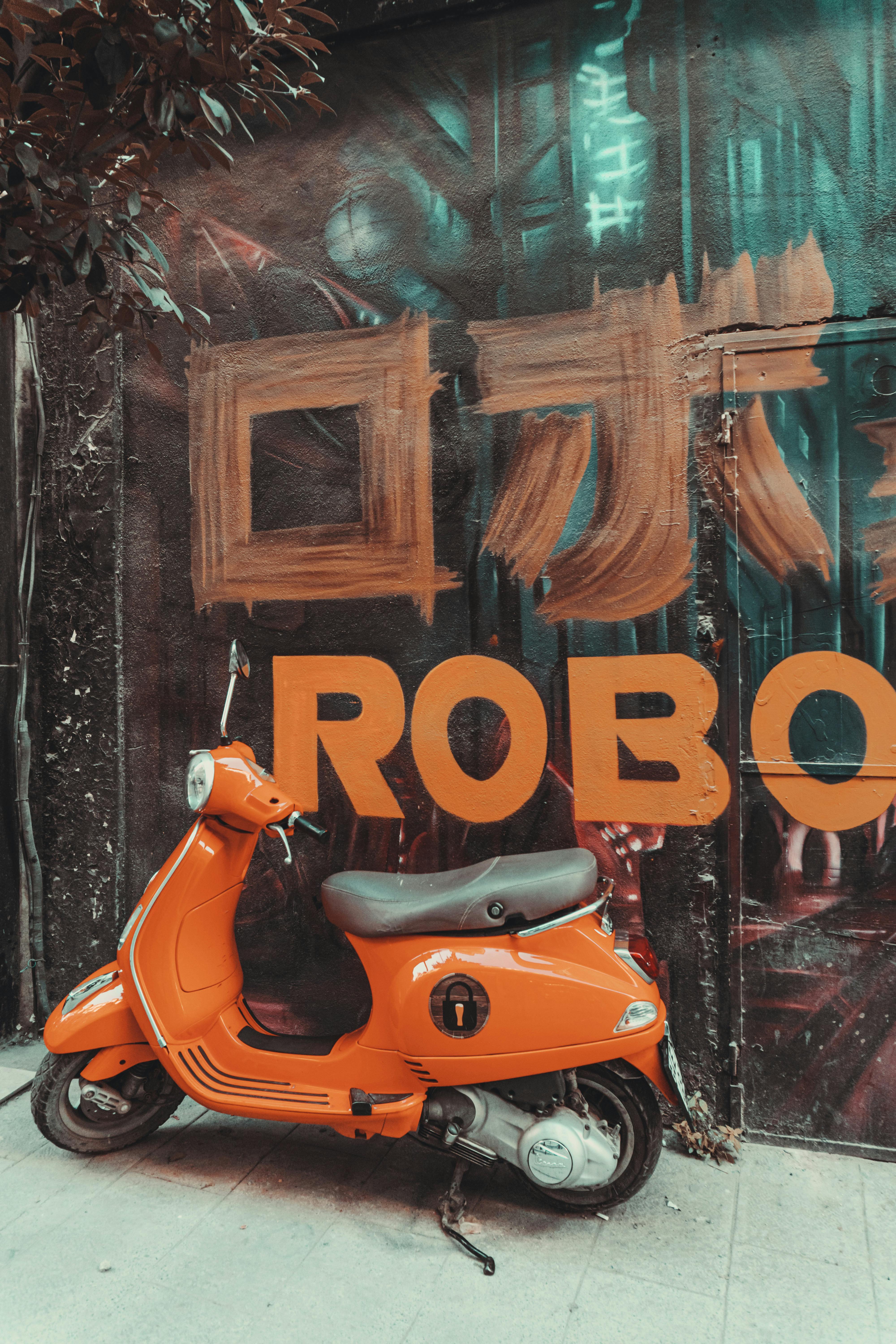 Orange Motor Scooter · Free Stock Photo