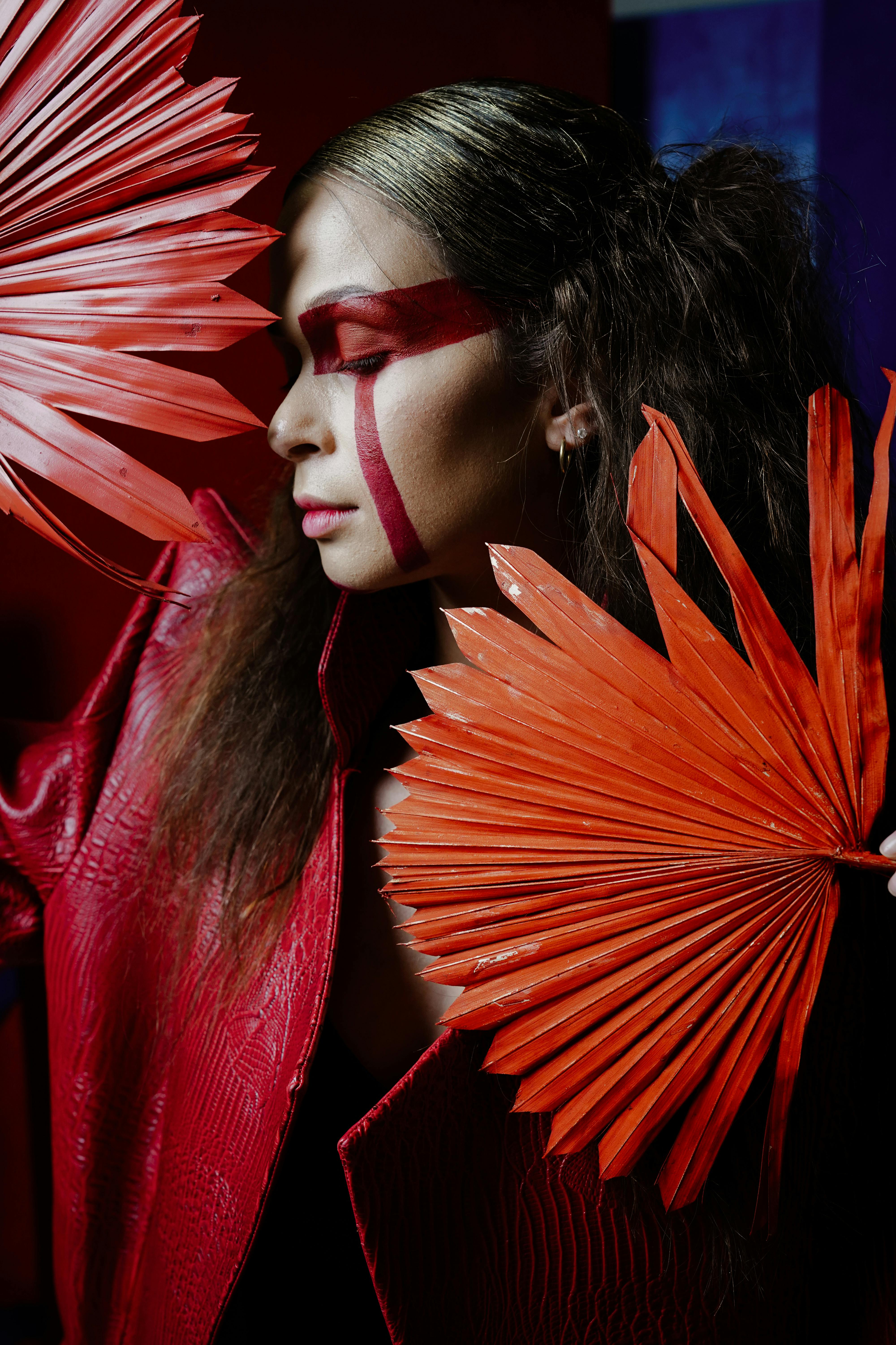 Woman Wearing Abstract Makeup · Free Stock Photo