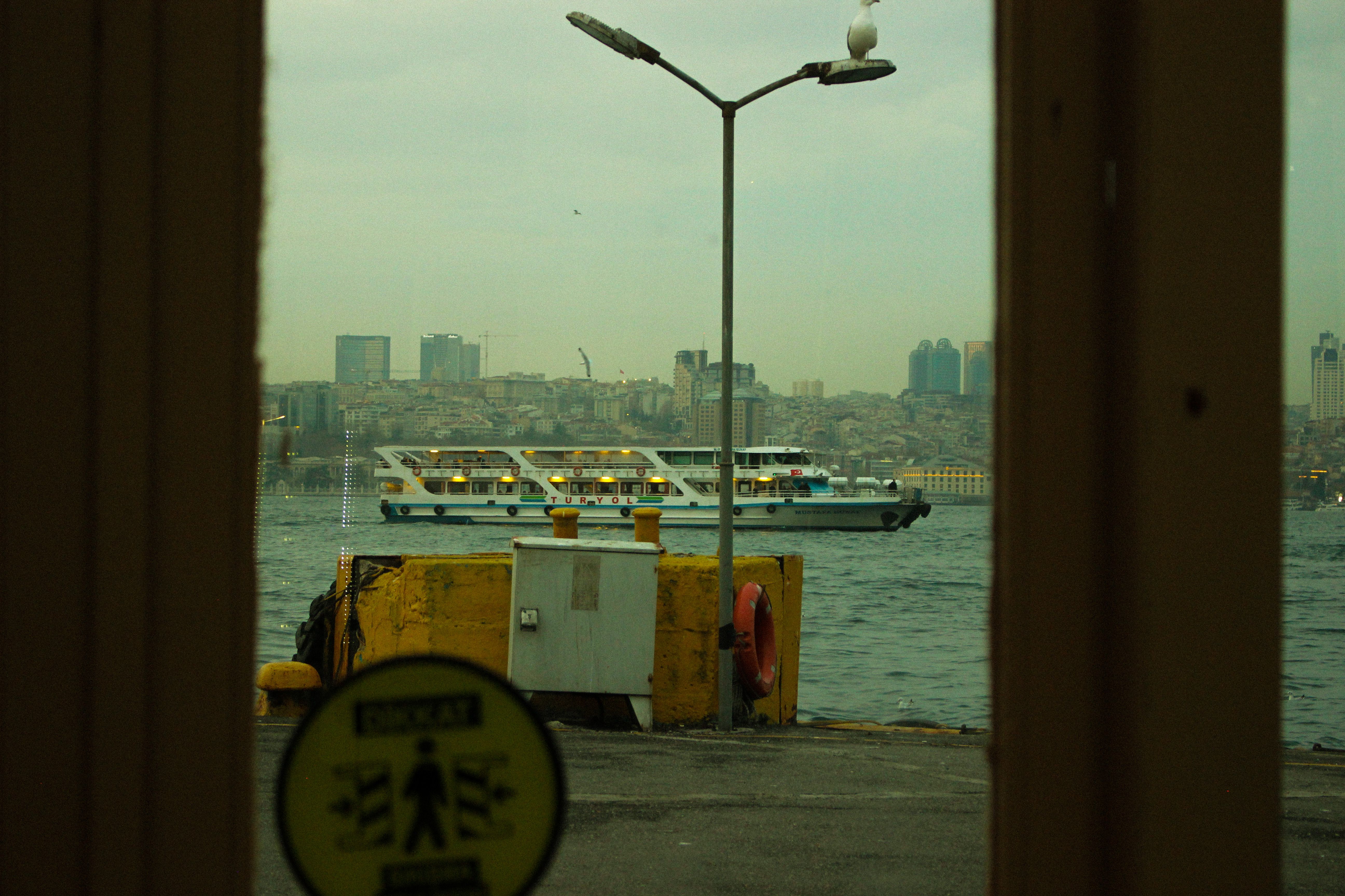 Ferry Seen from Street · Free Stock Photo