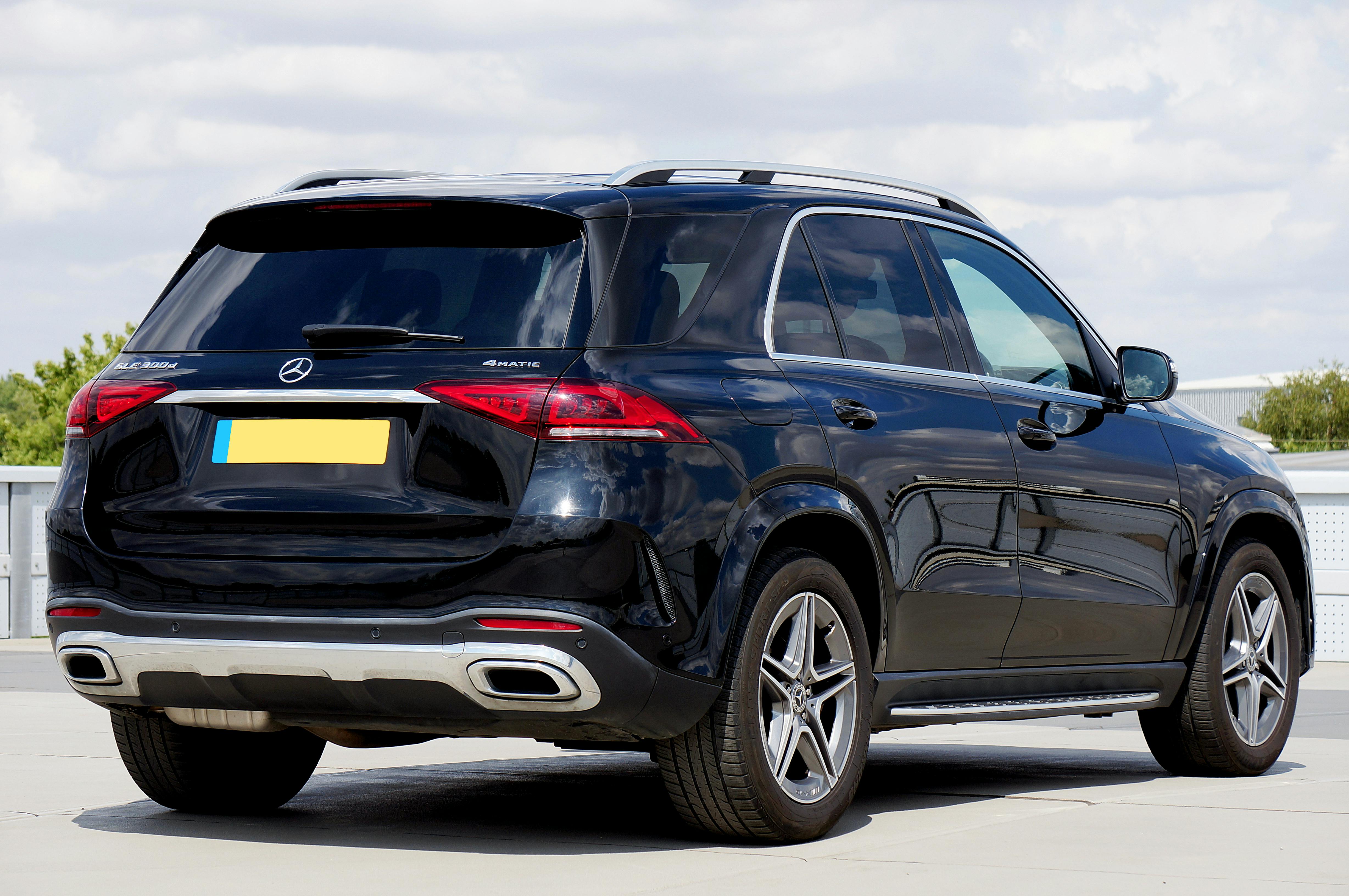 Black Mercedes-Benz GLE on a Parking Lot · Free Stock Photo