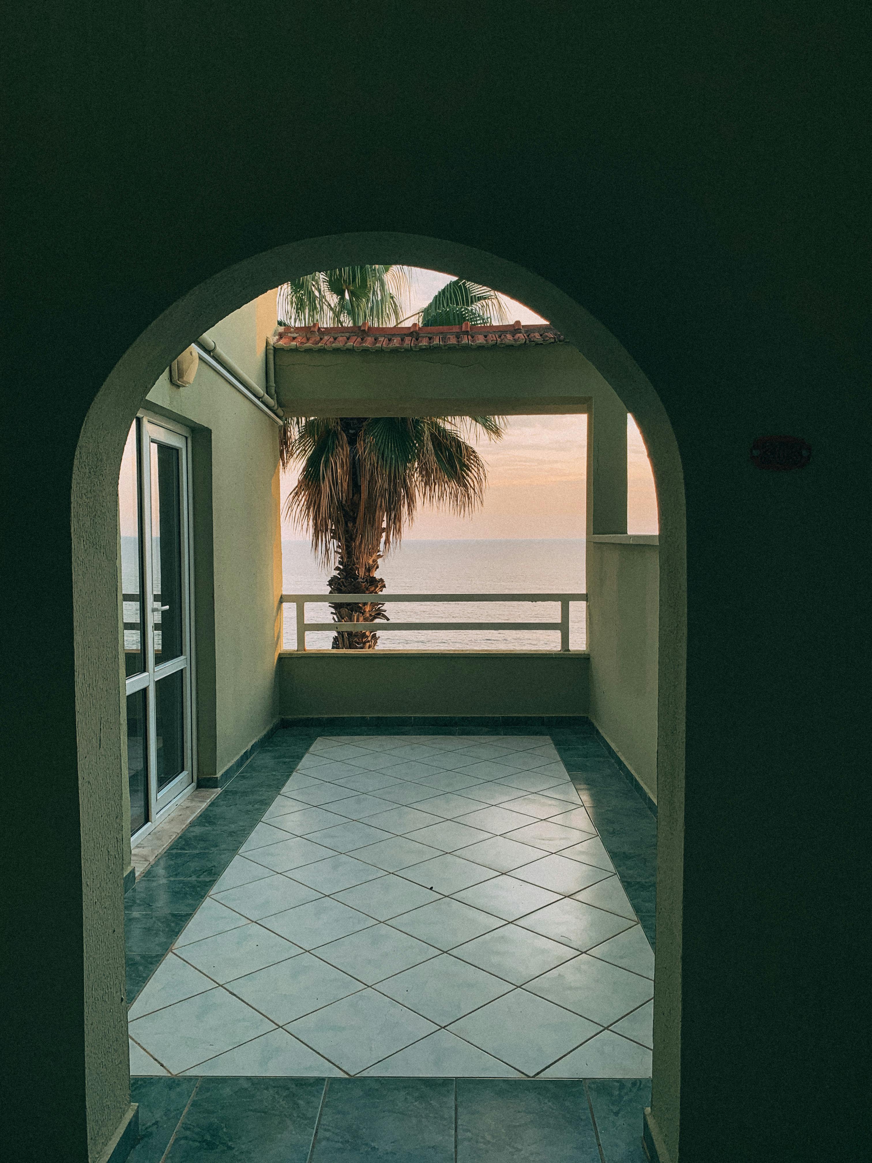 Terrace behind Door Opening · Free Stock Photo