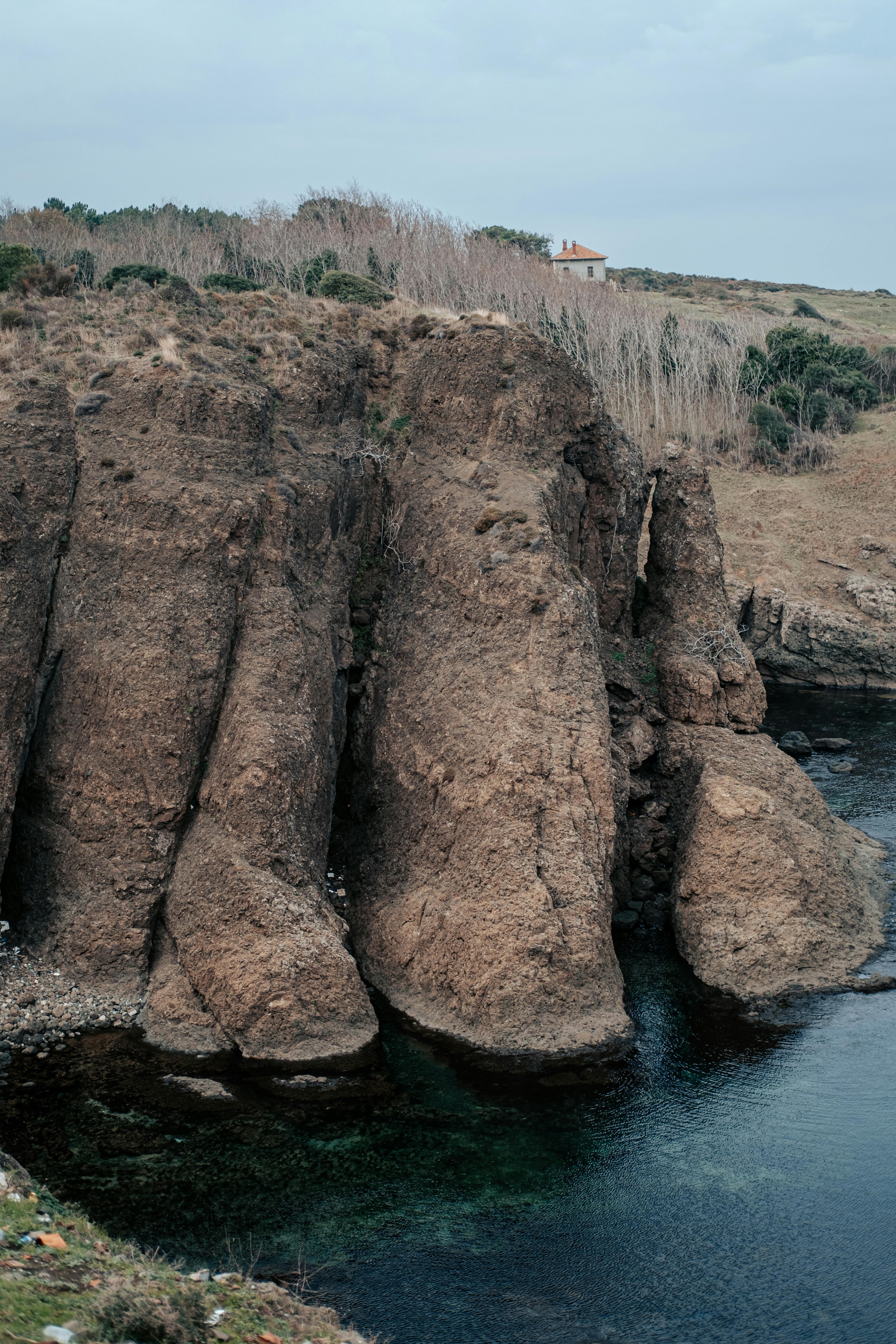 Coastal Cliff and the Sea · Free Stock Photo