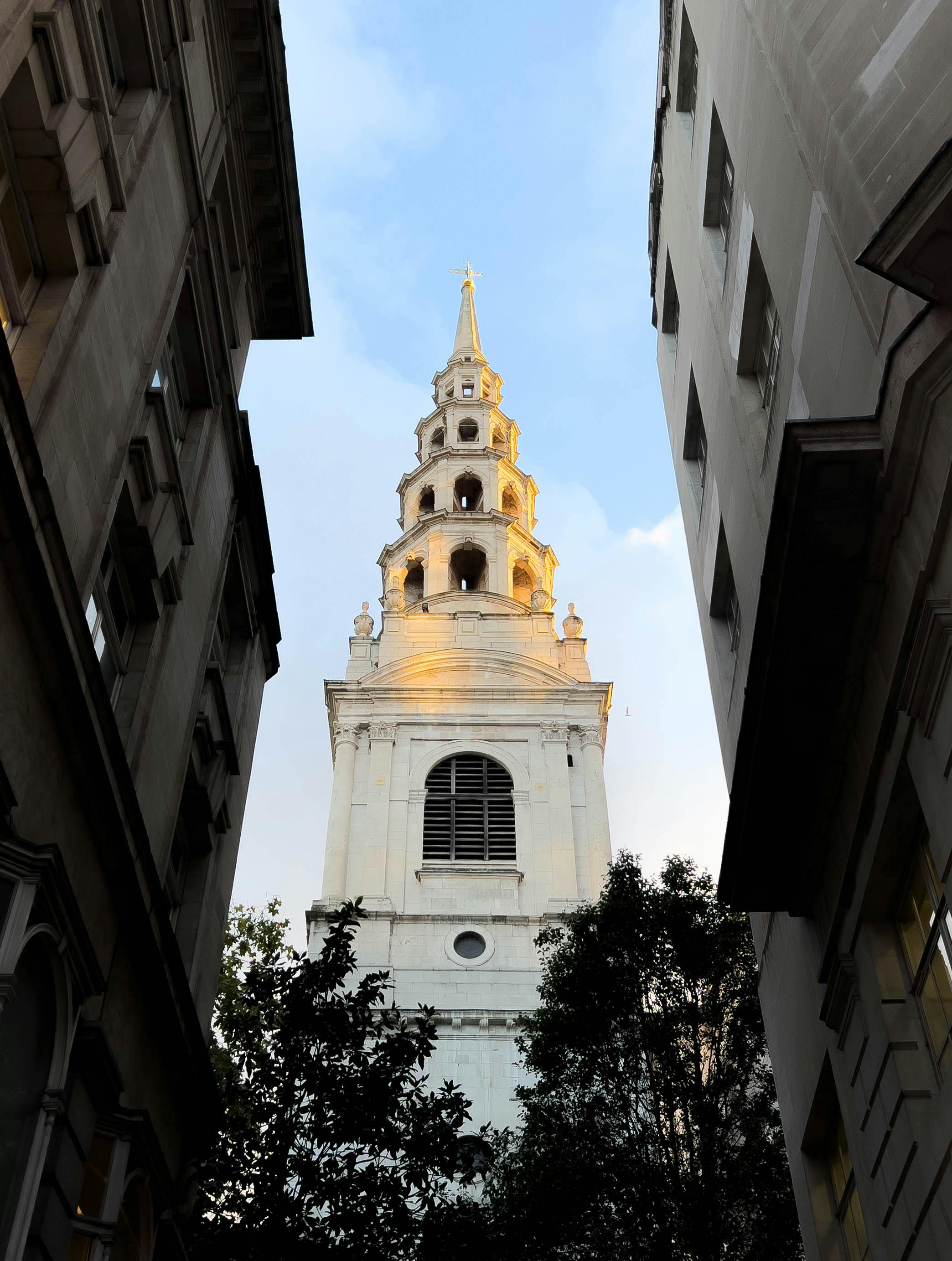 Tower of St Brides Church in London · Free Stock Photo