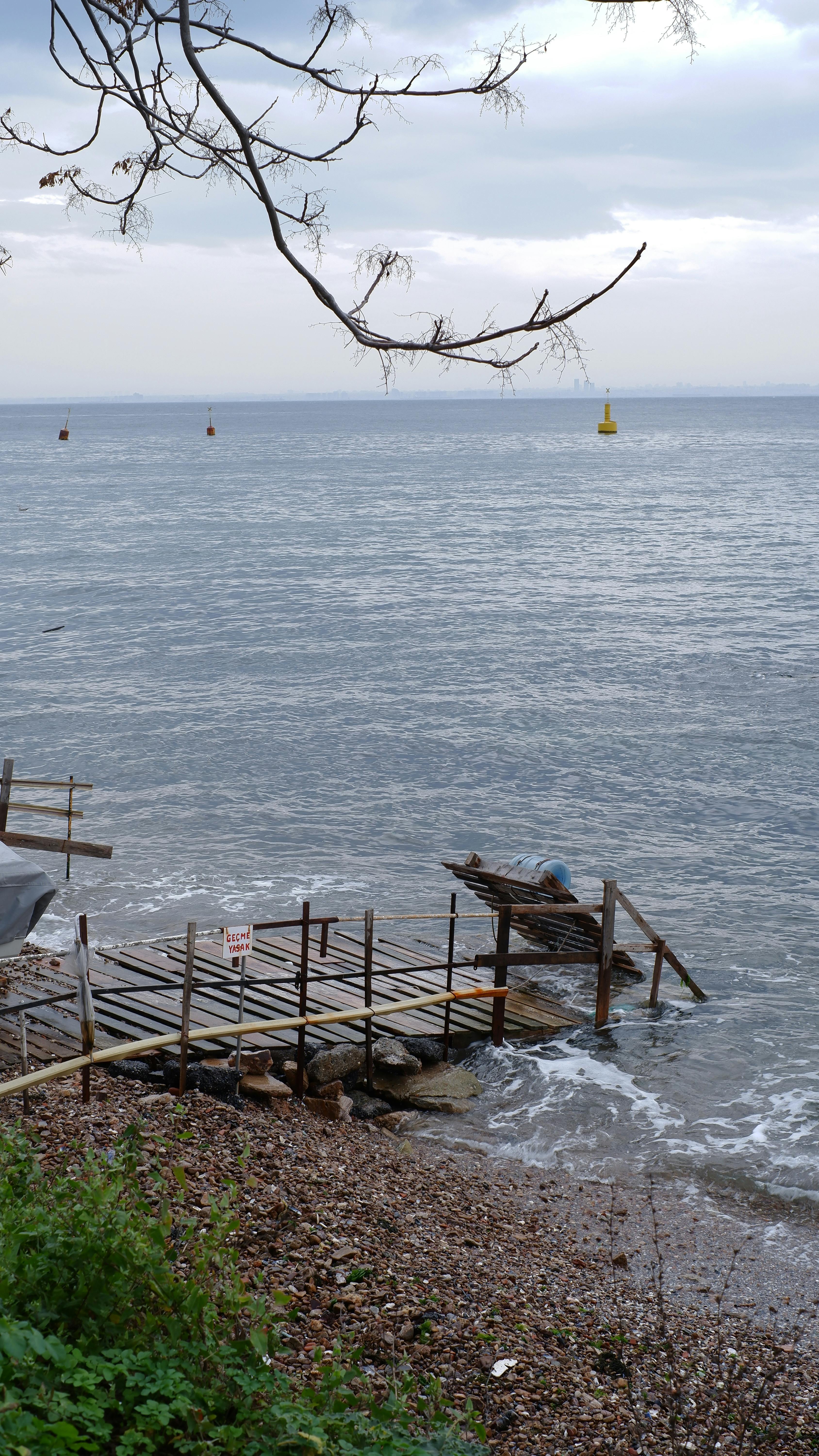 Photo of a Collapsed Wooden Pier · Free Stock Photo