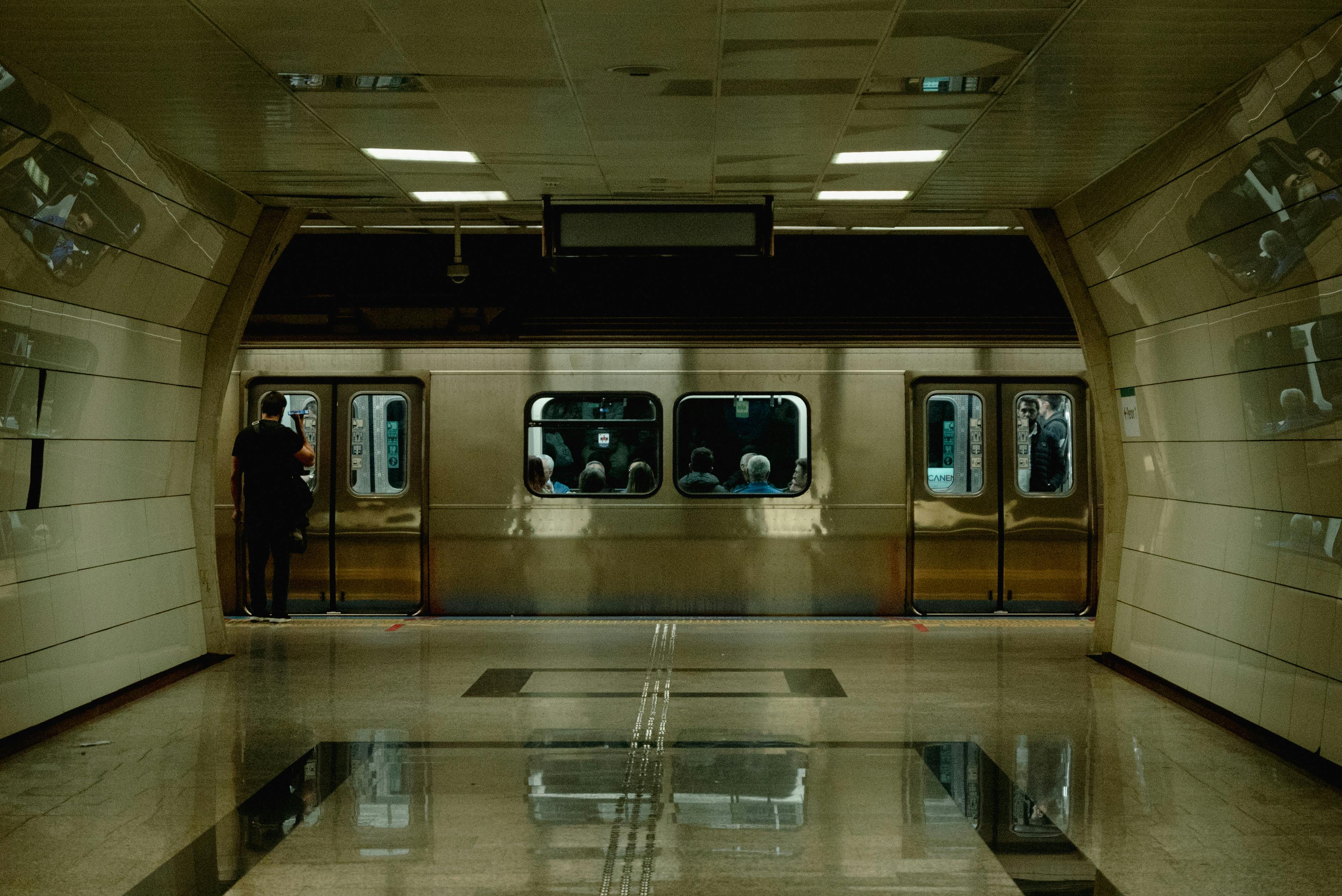 Photo of a Subway Car in a Subway Station · Free Stock Photo