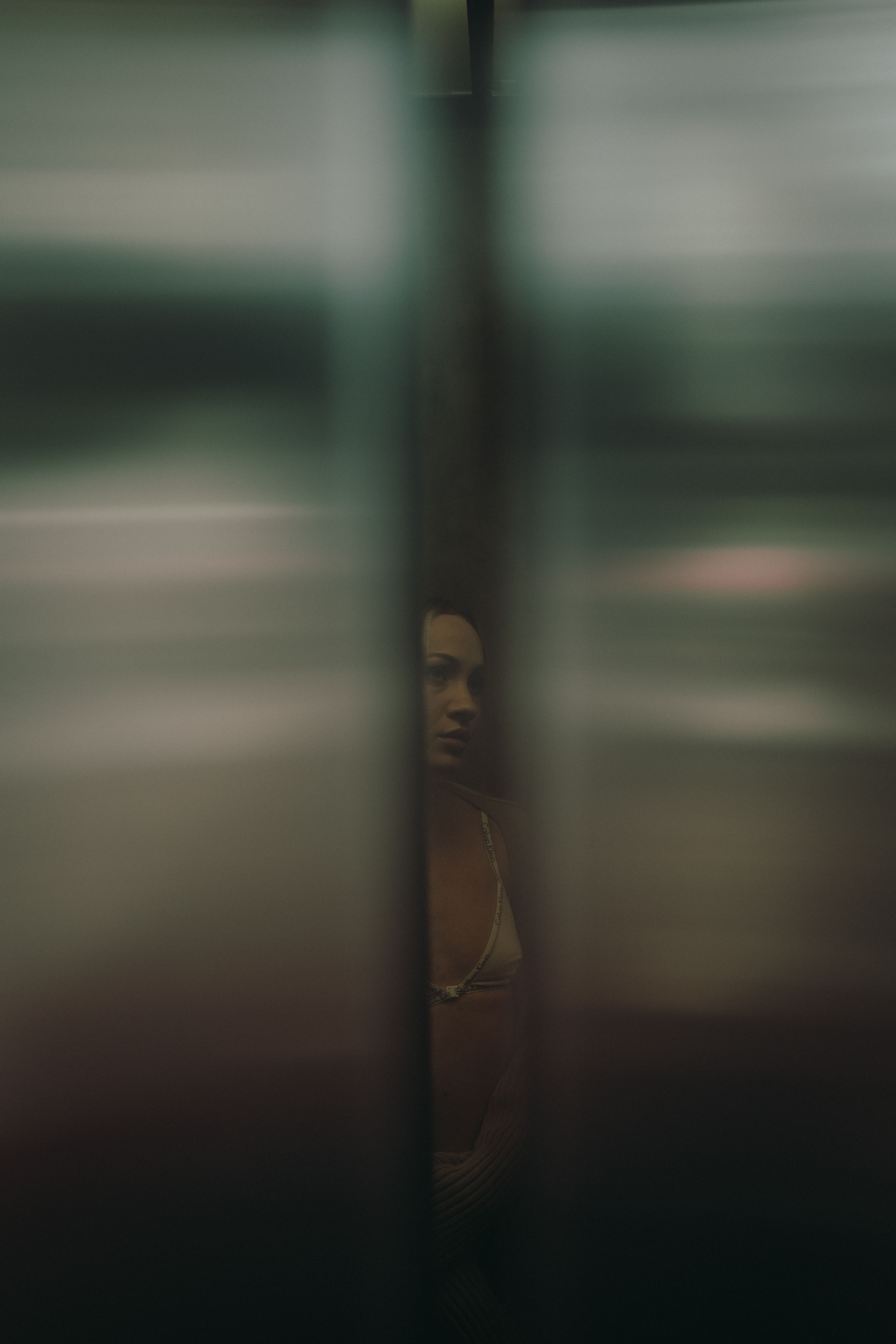 Grayscale Photography of People Inside Elevator · Free Stock Photo