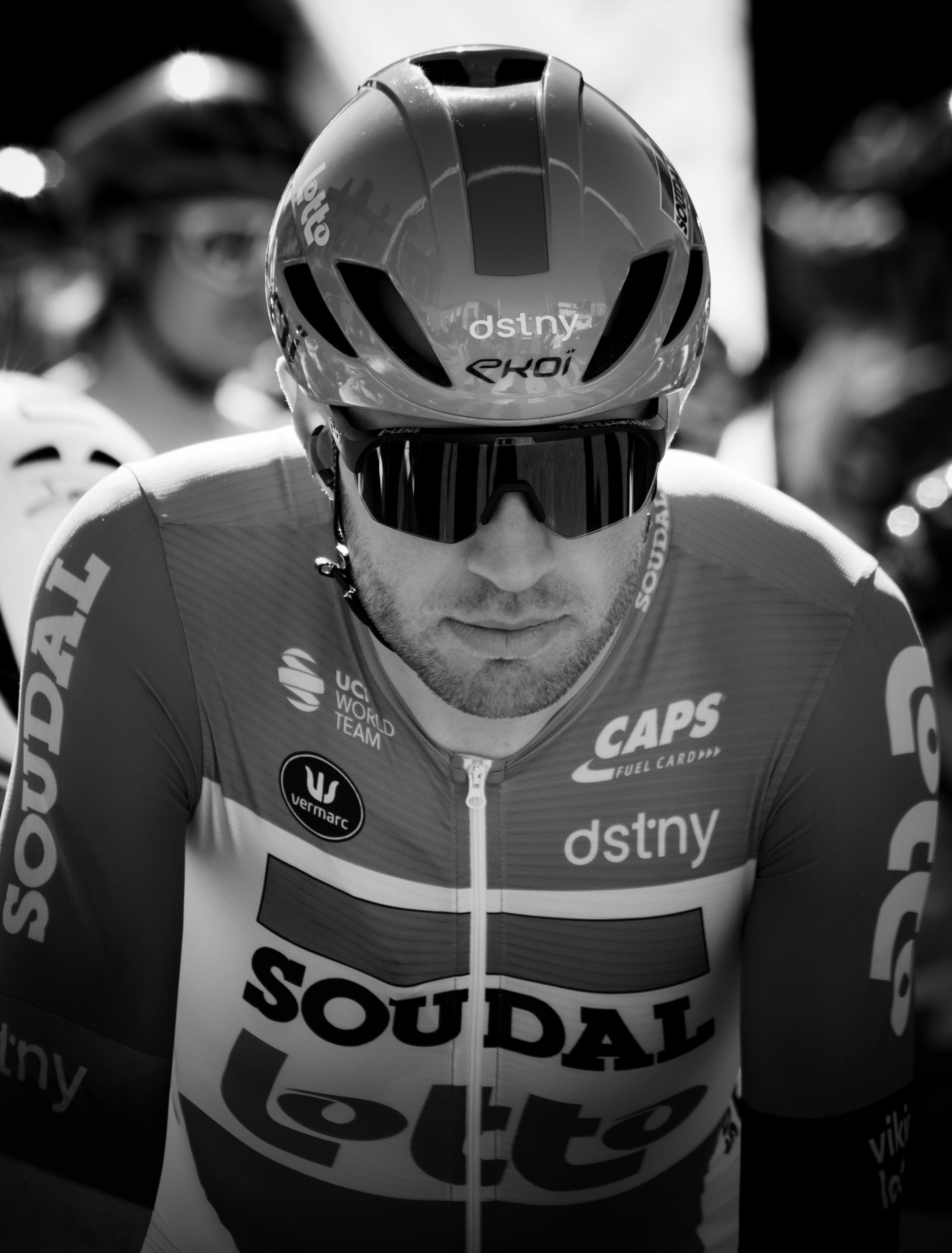 Muscular bicyclist with thumb up riding bike during competition · Free ...