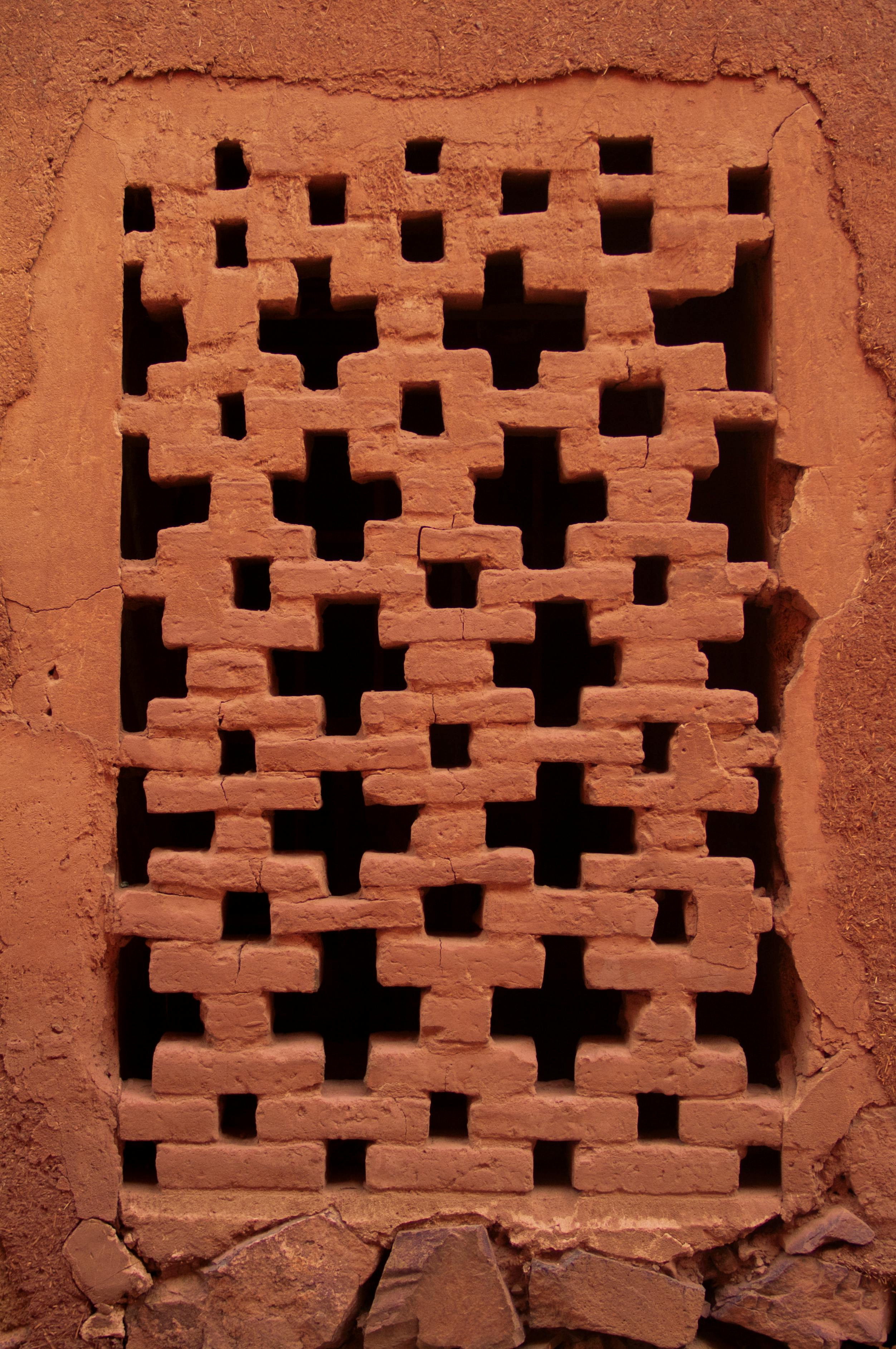 Photo of a Brick Openwork Window · Free Stock Photo