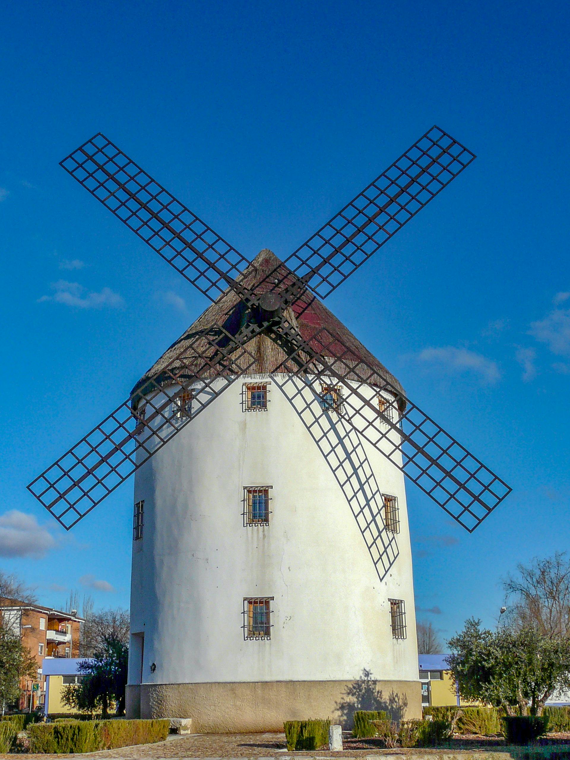 Red, White, and Blue Windmill · Free Stock Photo