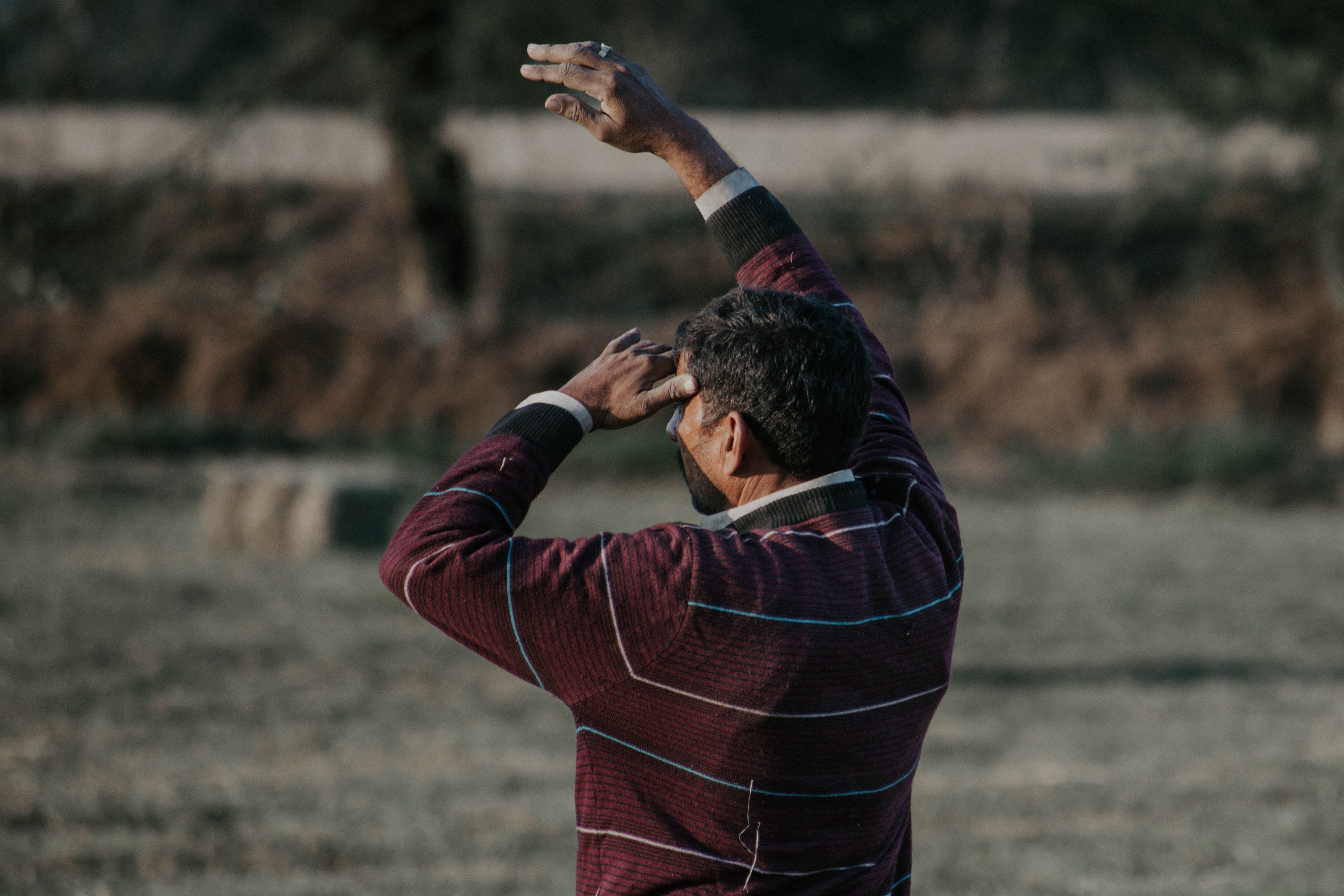 Man on a Field · Free Stock Photo