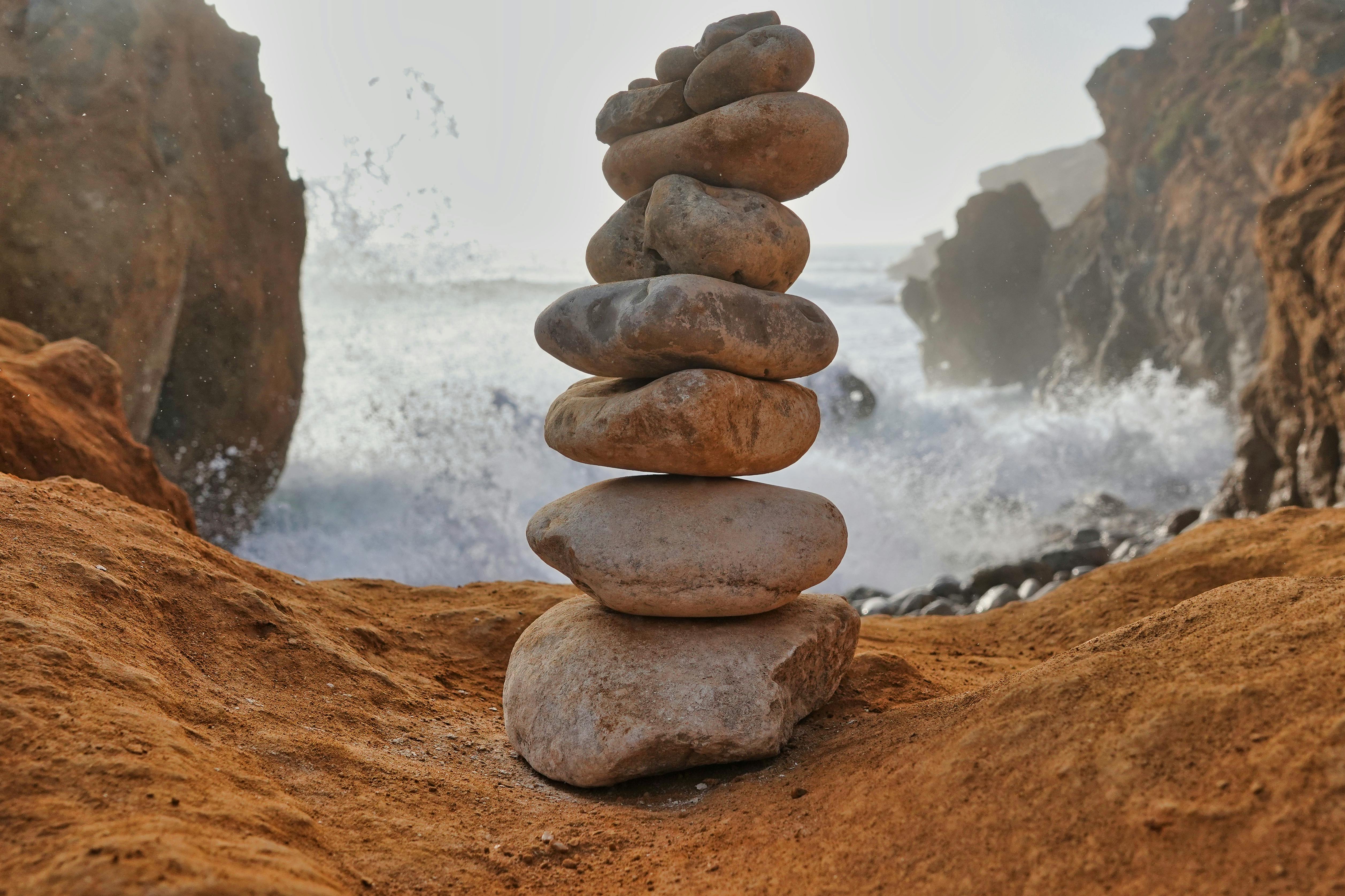 Close-Up Photo of Stacked Rocks · Free Stock Photo