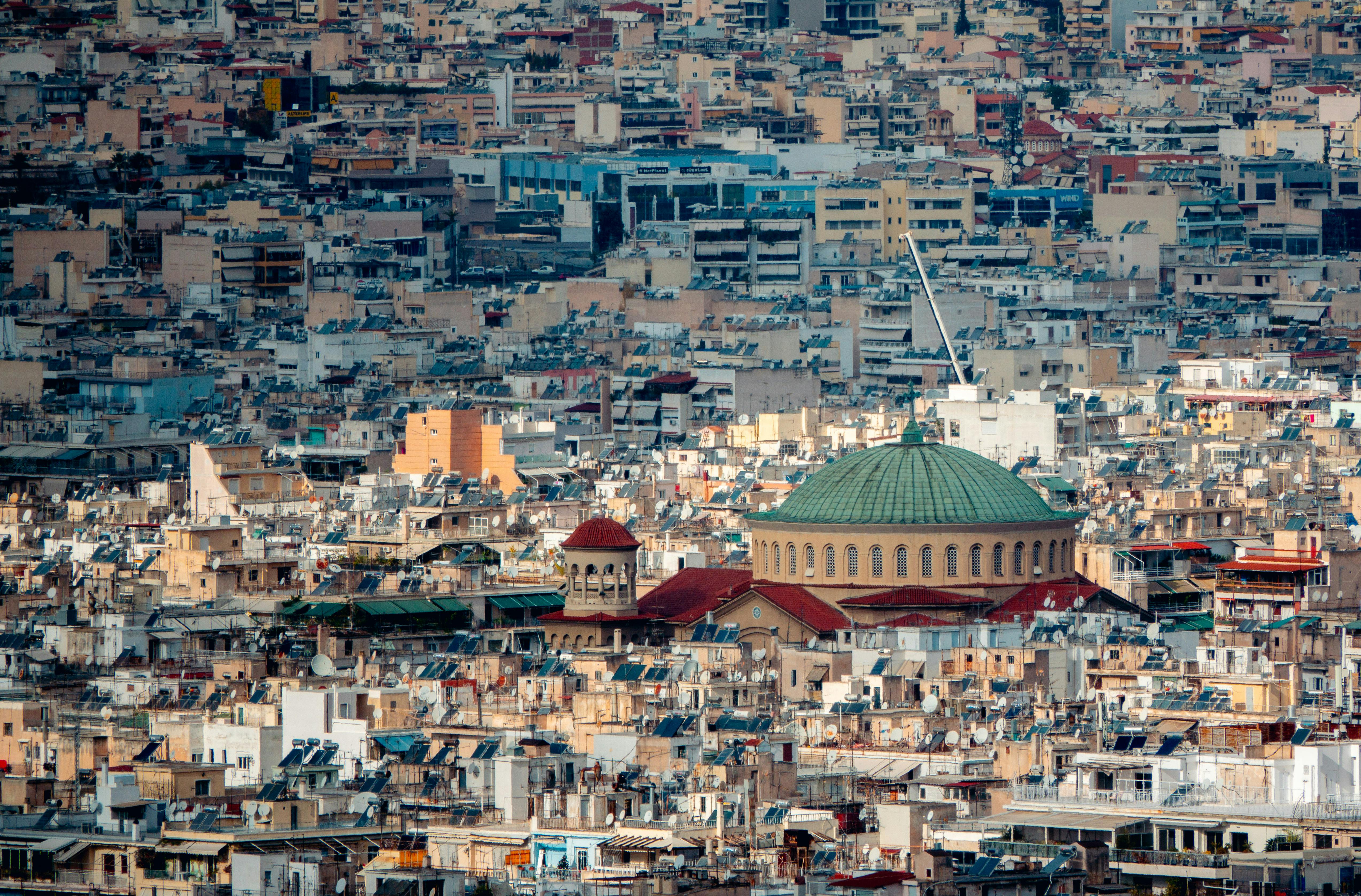 Cityscape of Old Town with Buildings · Free Stock Photo