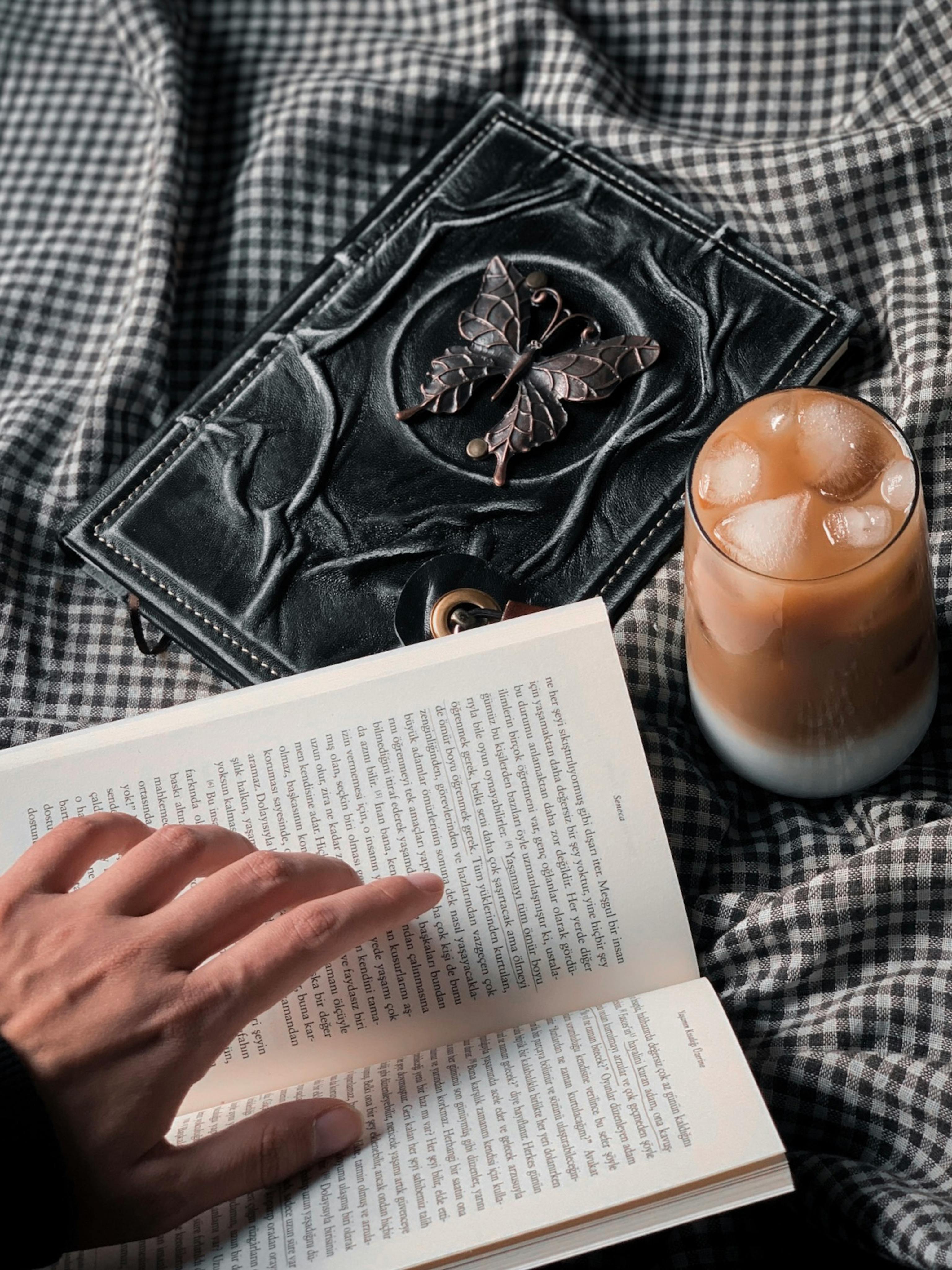 Books and Iced Coffee · Free Stock Photo