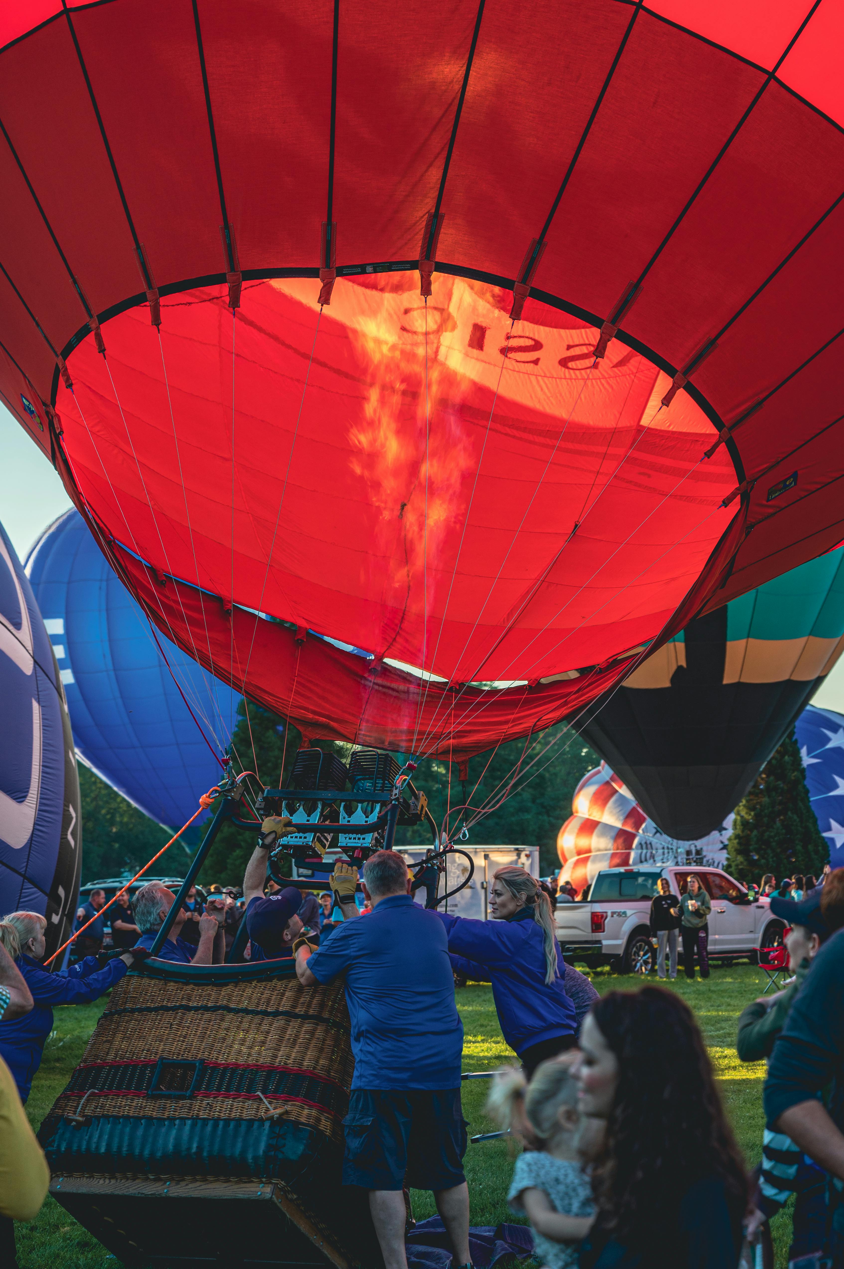 Man Inside Hot Air Balloon · Free Stock Photo