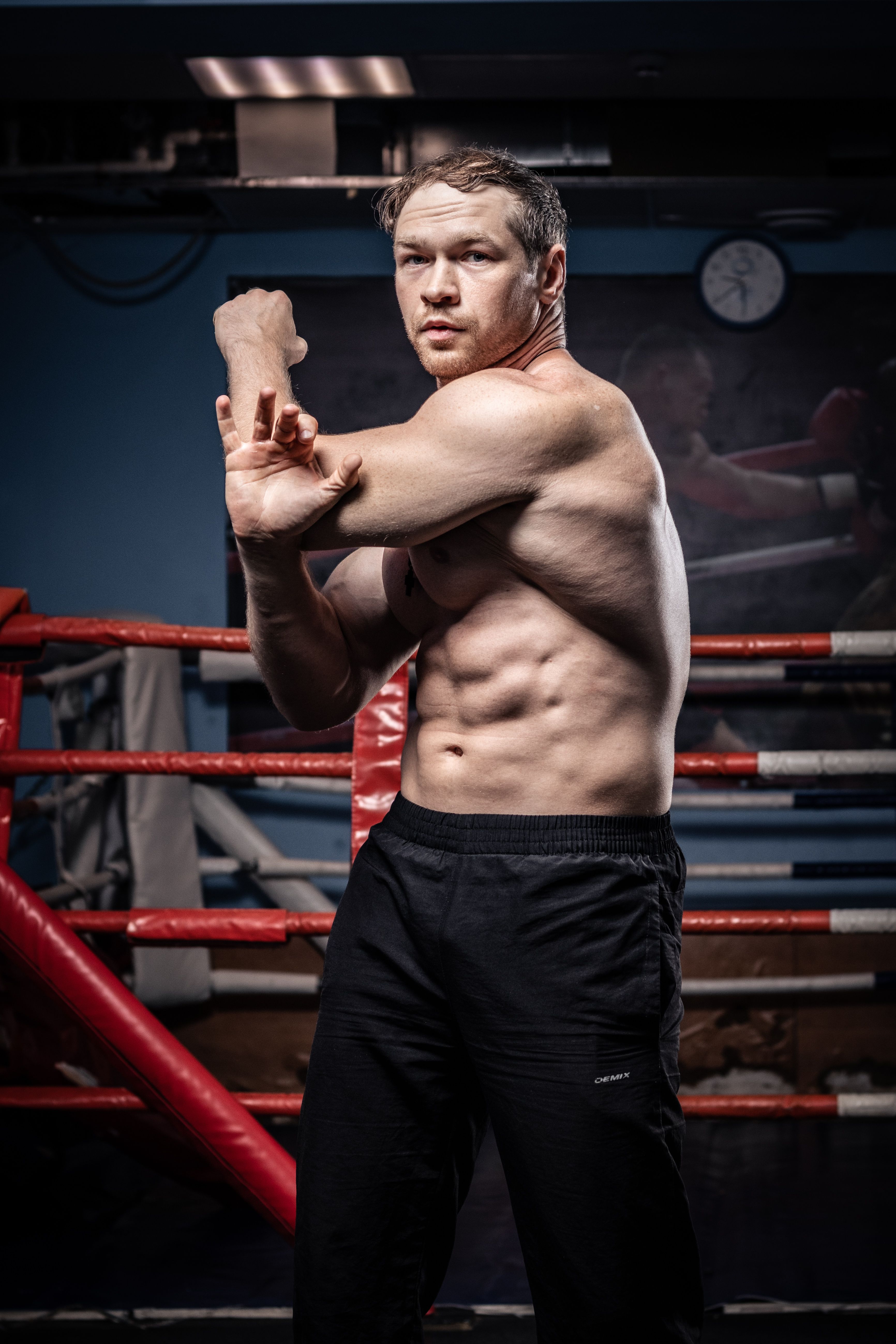 Muscular Men Standing Standing in Boxing Ring · Free Stock Photo