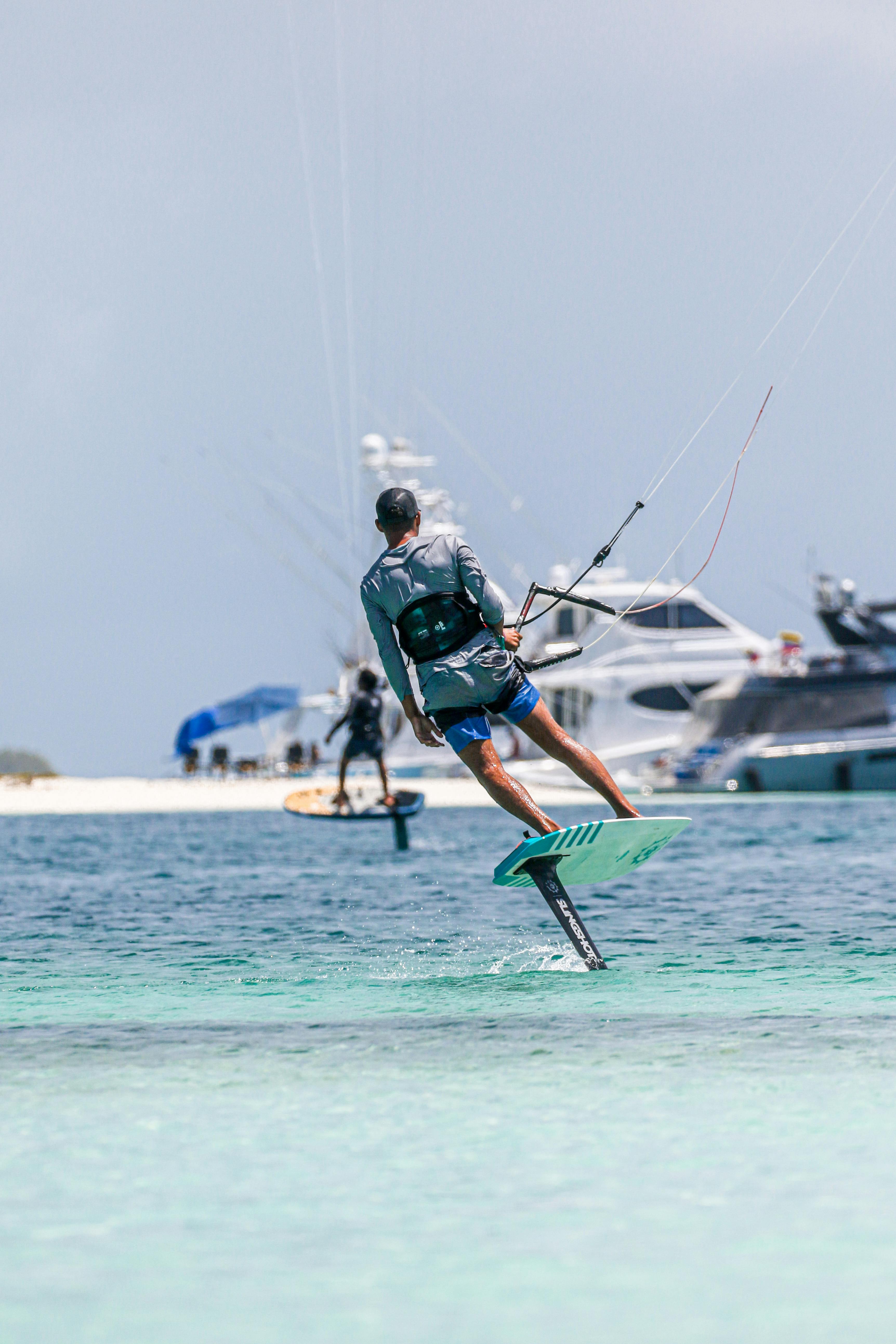 Power Kite of a Kiteboarder by the Cliff · Free Stock Photo