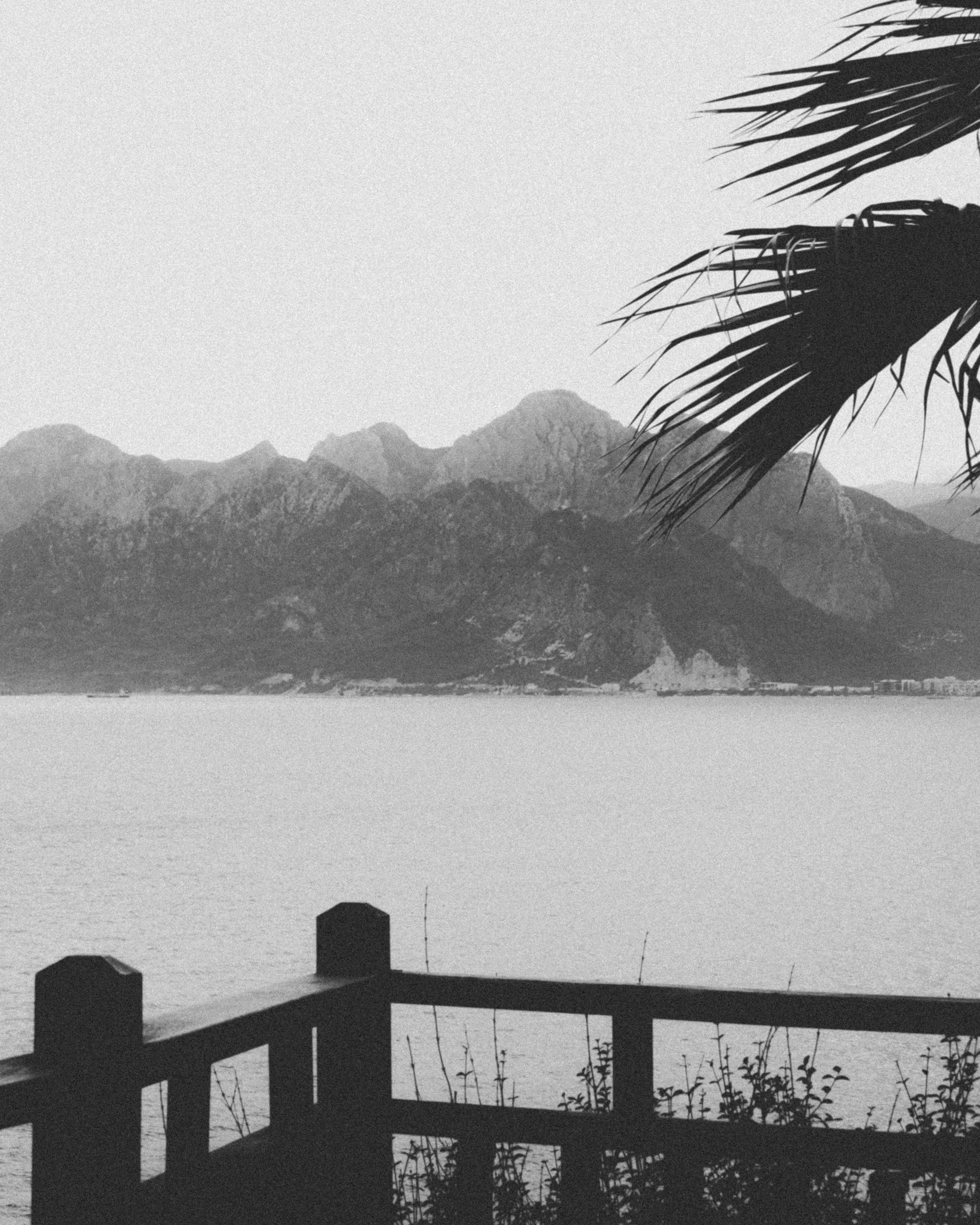 View of Mountains and Sea from a Terrace · Free Stock Photo