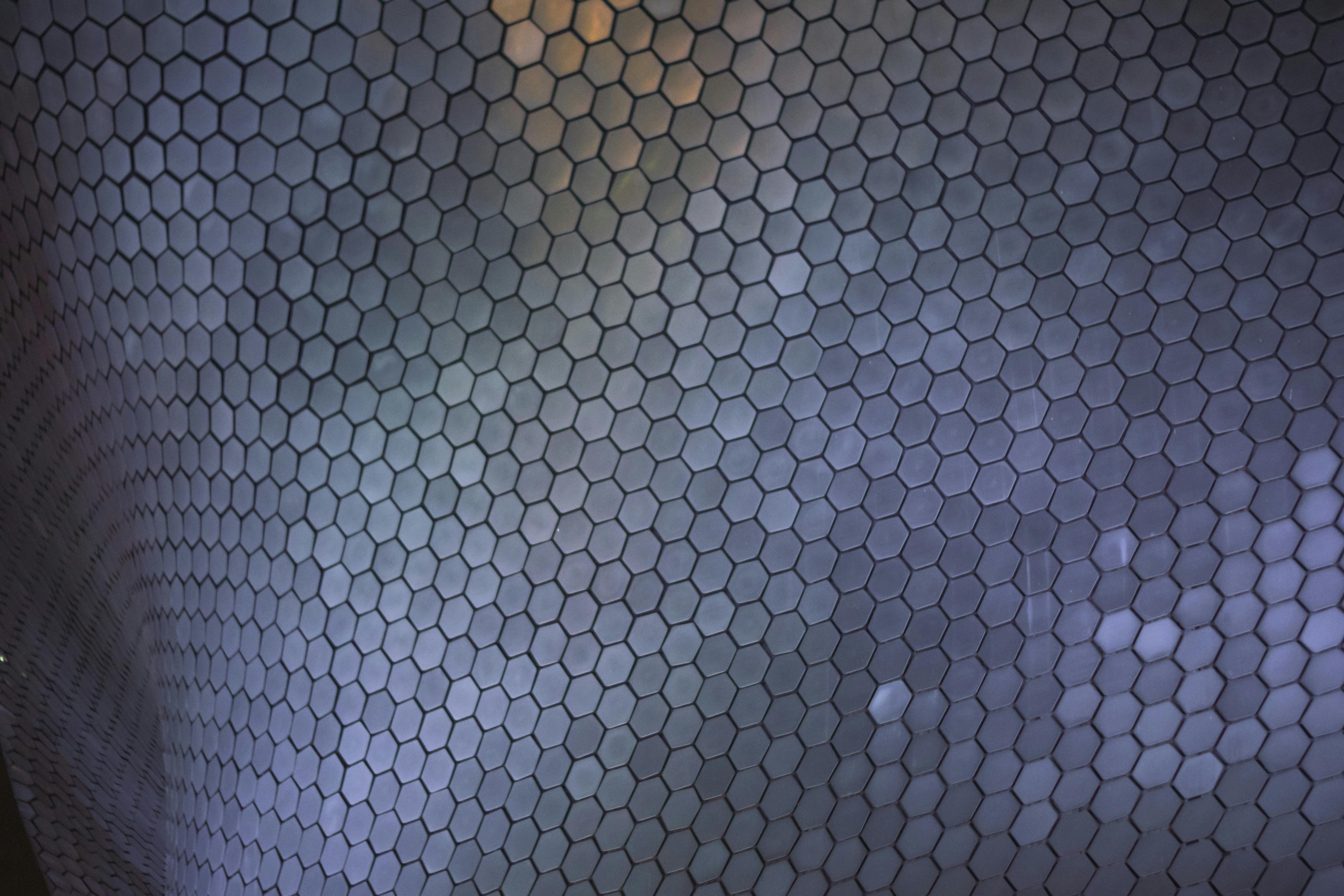Close-up of Gray Hexagonal Tiles on the Facade of Museo Soumaya in ...