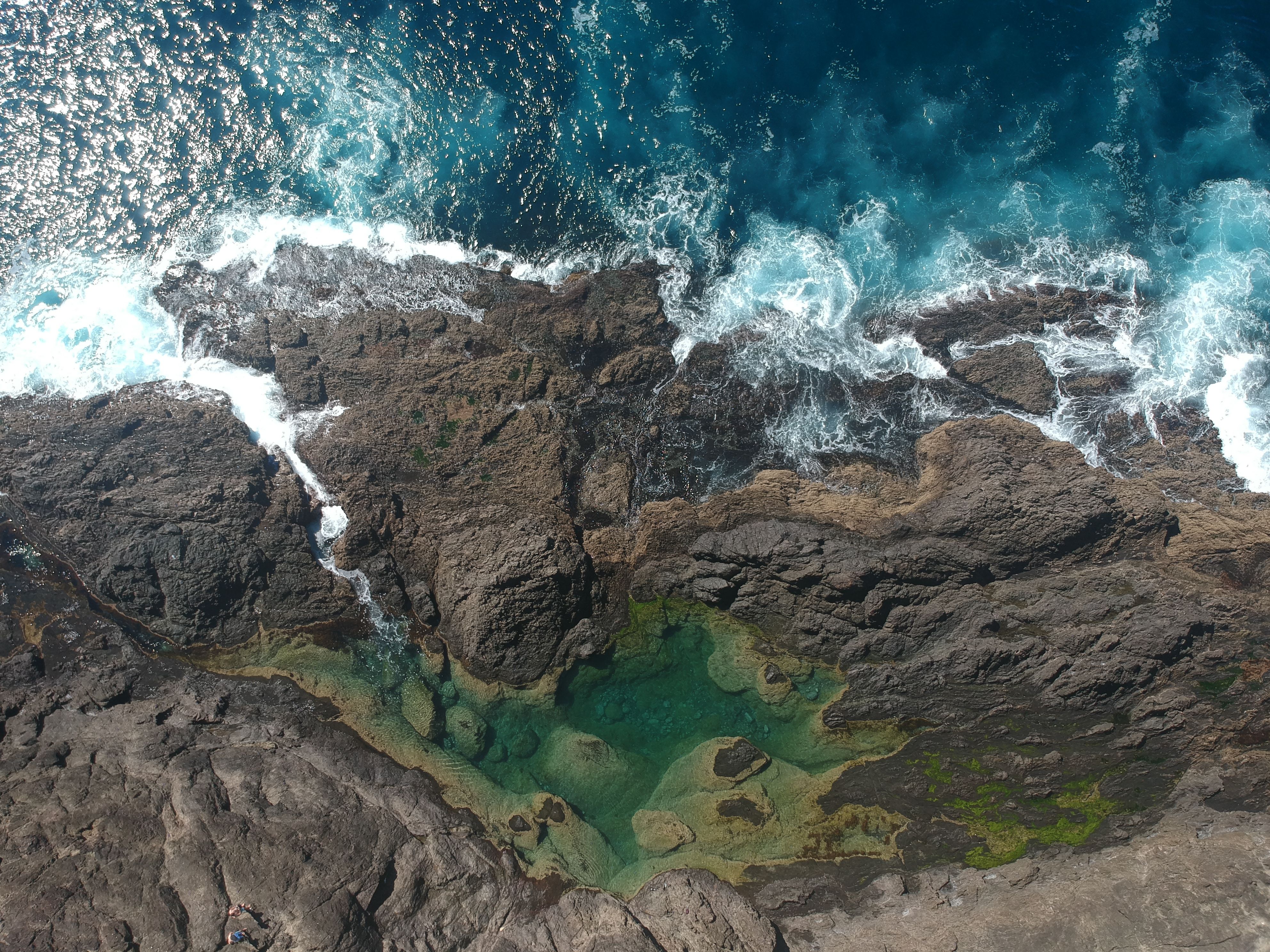 An Aerial Shot of a Rocky Shore · Free Stock Photo
