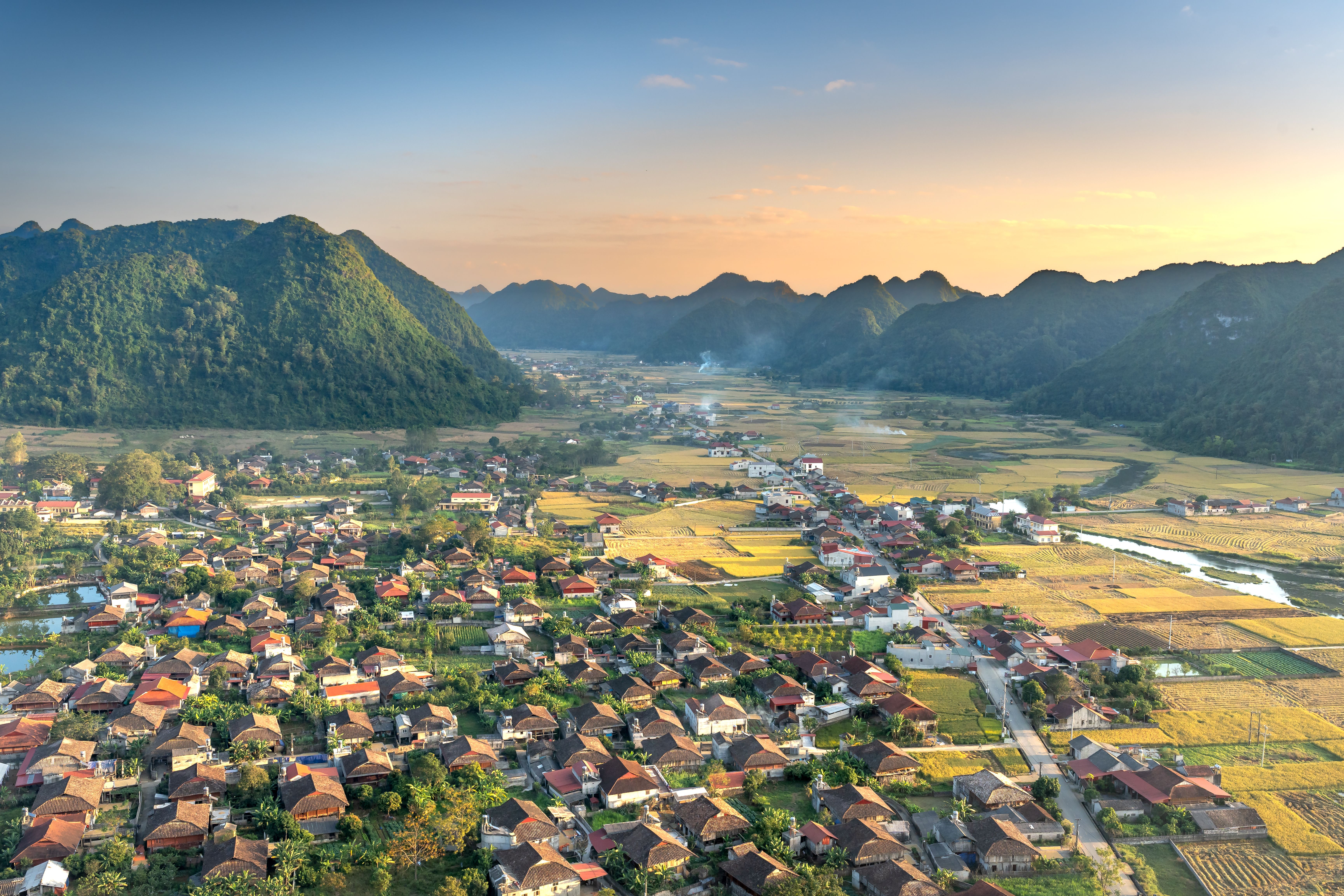 Aerial Photo of a Town · Free Stock Photo