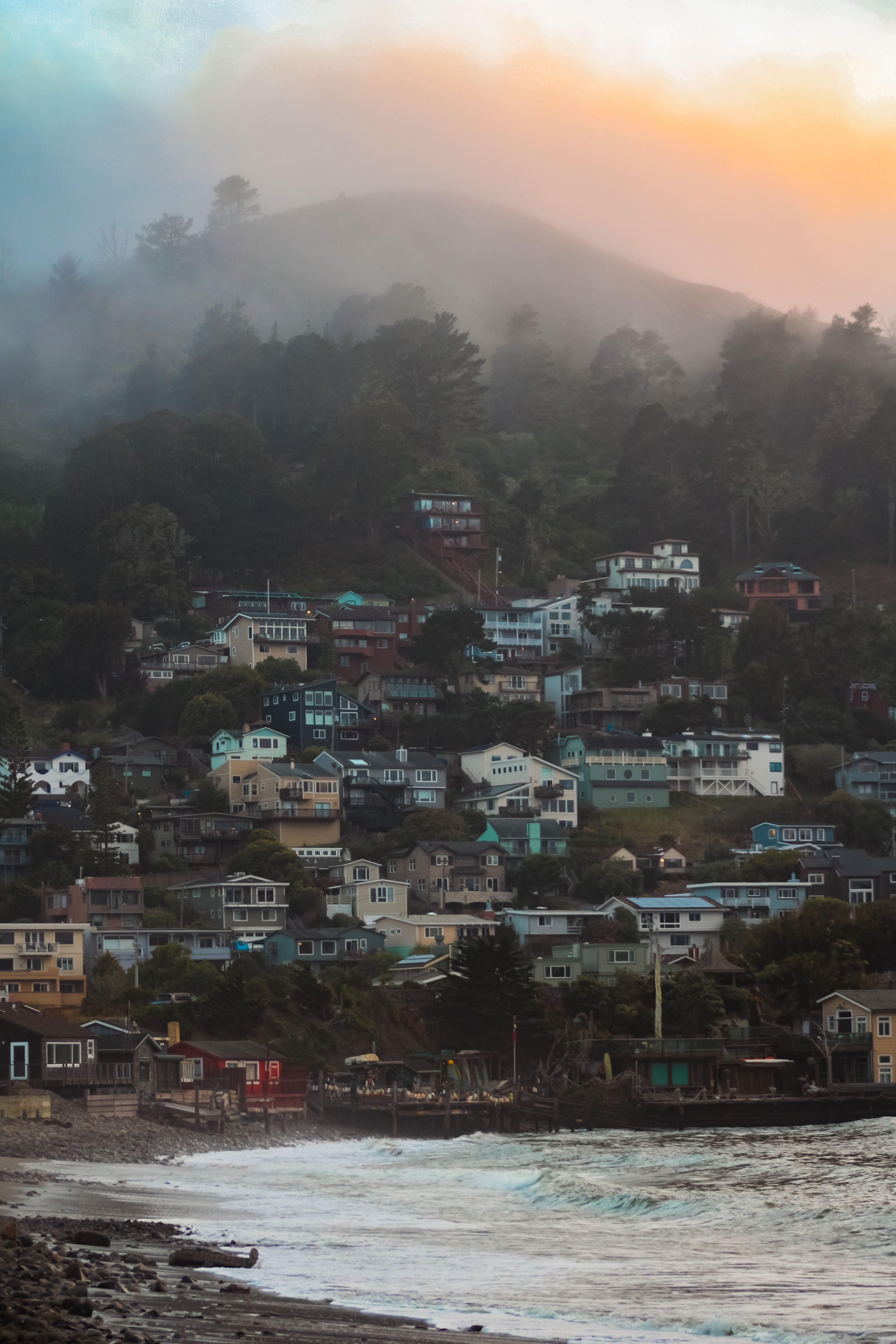 Sausalito City Skyline View from the Mountains · Free Stock Photo
