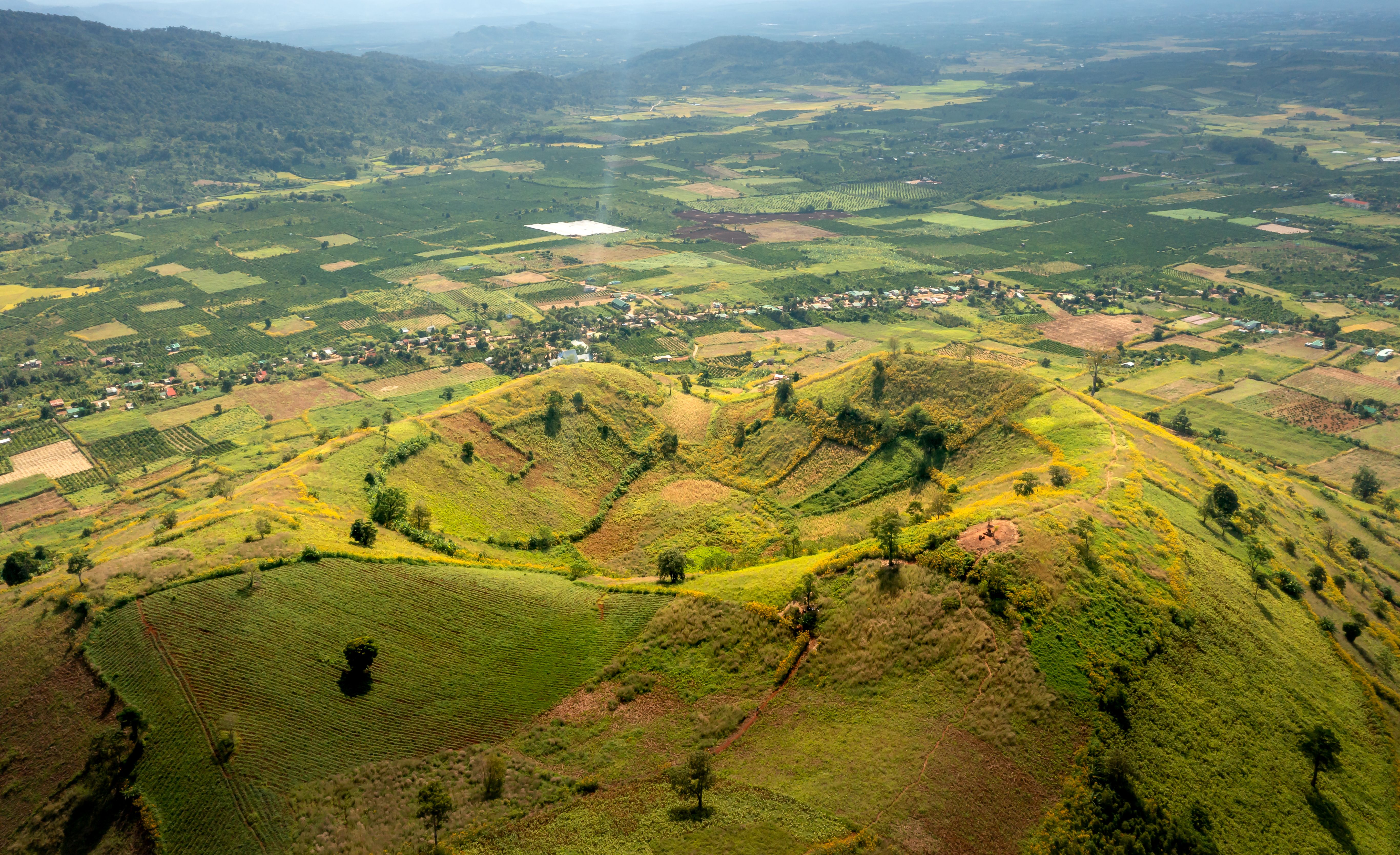 Aerial Shot of a Rural Landscape · Free Stock Photo