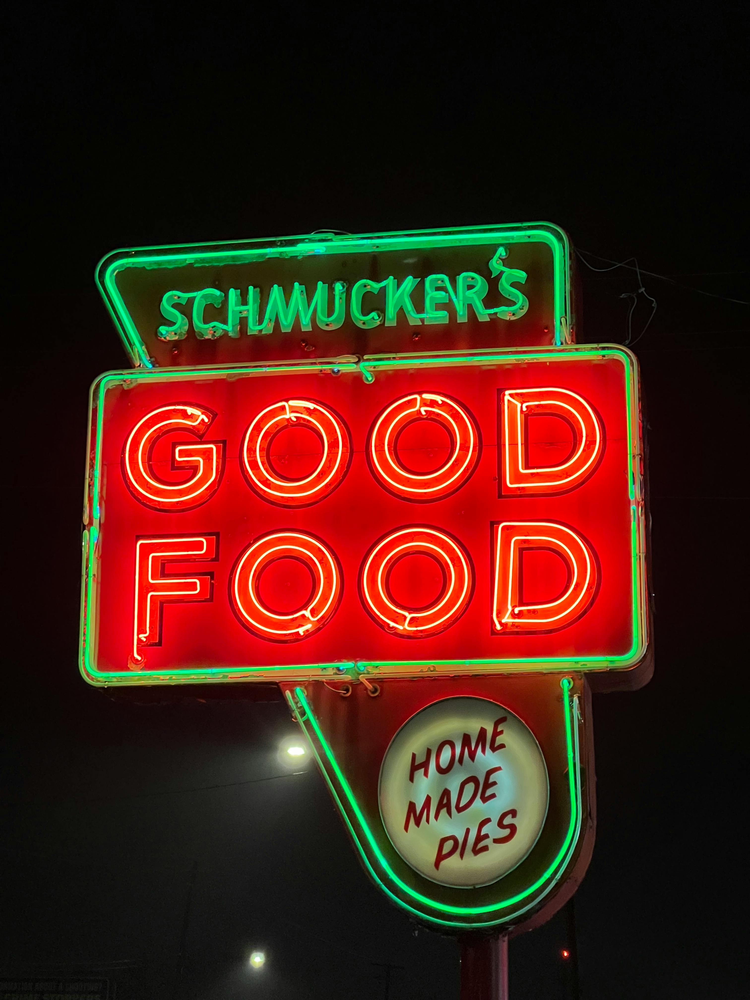 Fast Food Restaurant Neon Lights at Night · Free Stock Photo
