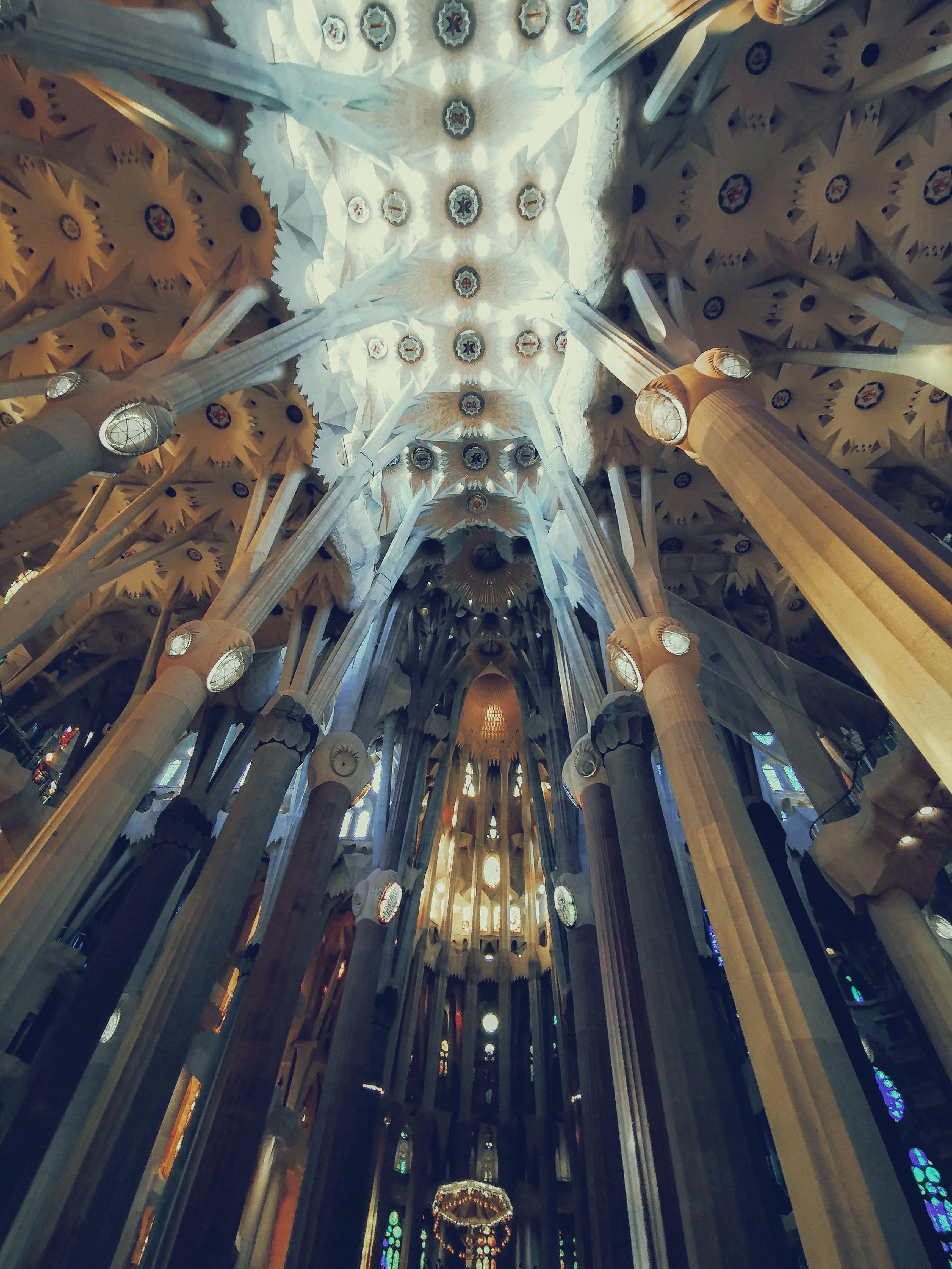 Columns and Ceiling in Church · Free Stock Photo