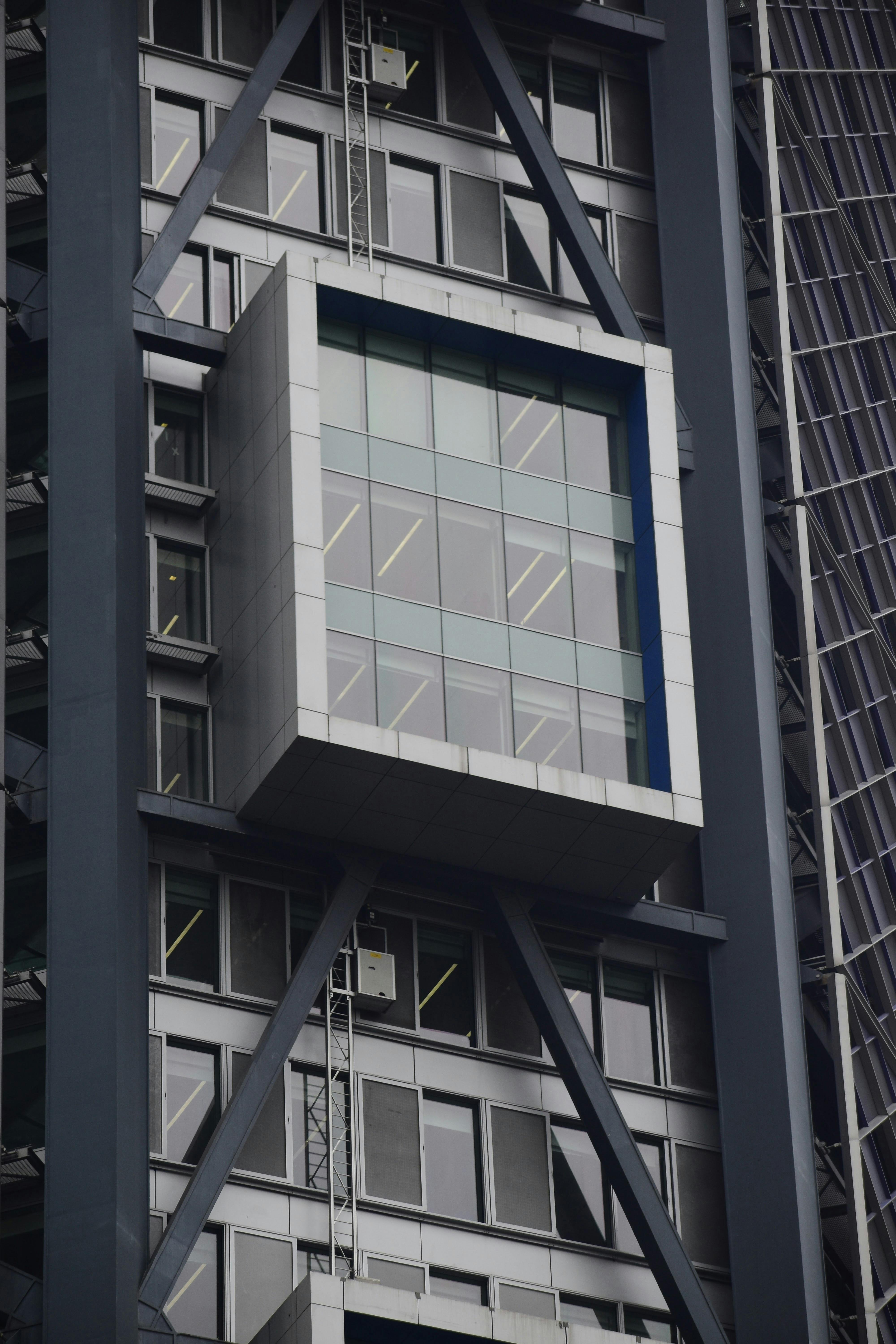 Exterior of a Residential Building with Irregular Windows · Free Stock ...