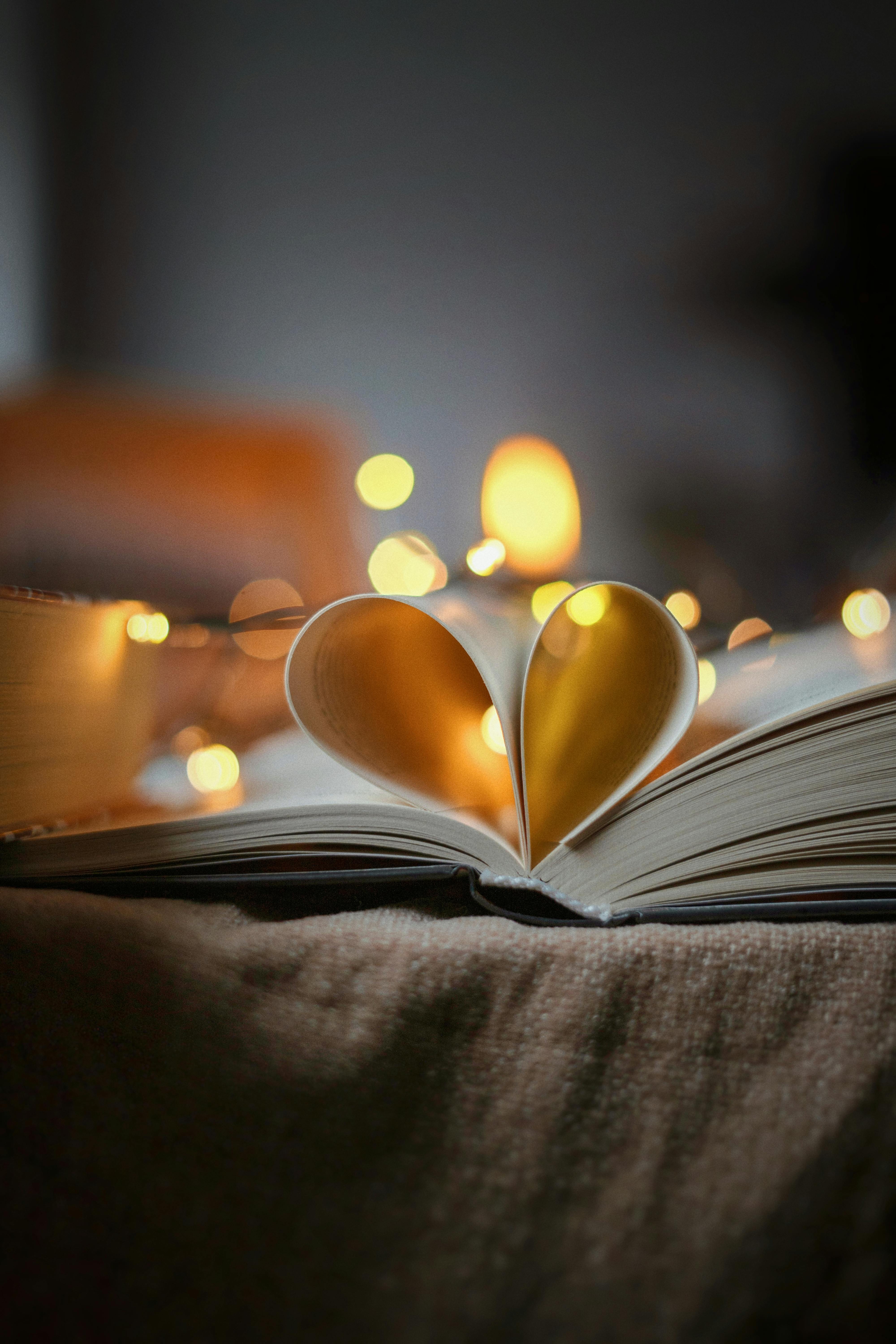 Heart Book Wallpaper Free Heart Shaped Book Pages Image | Download At