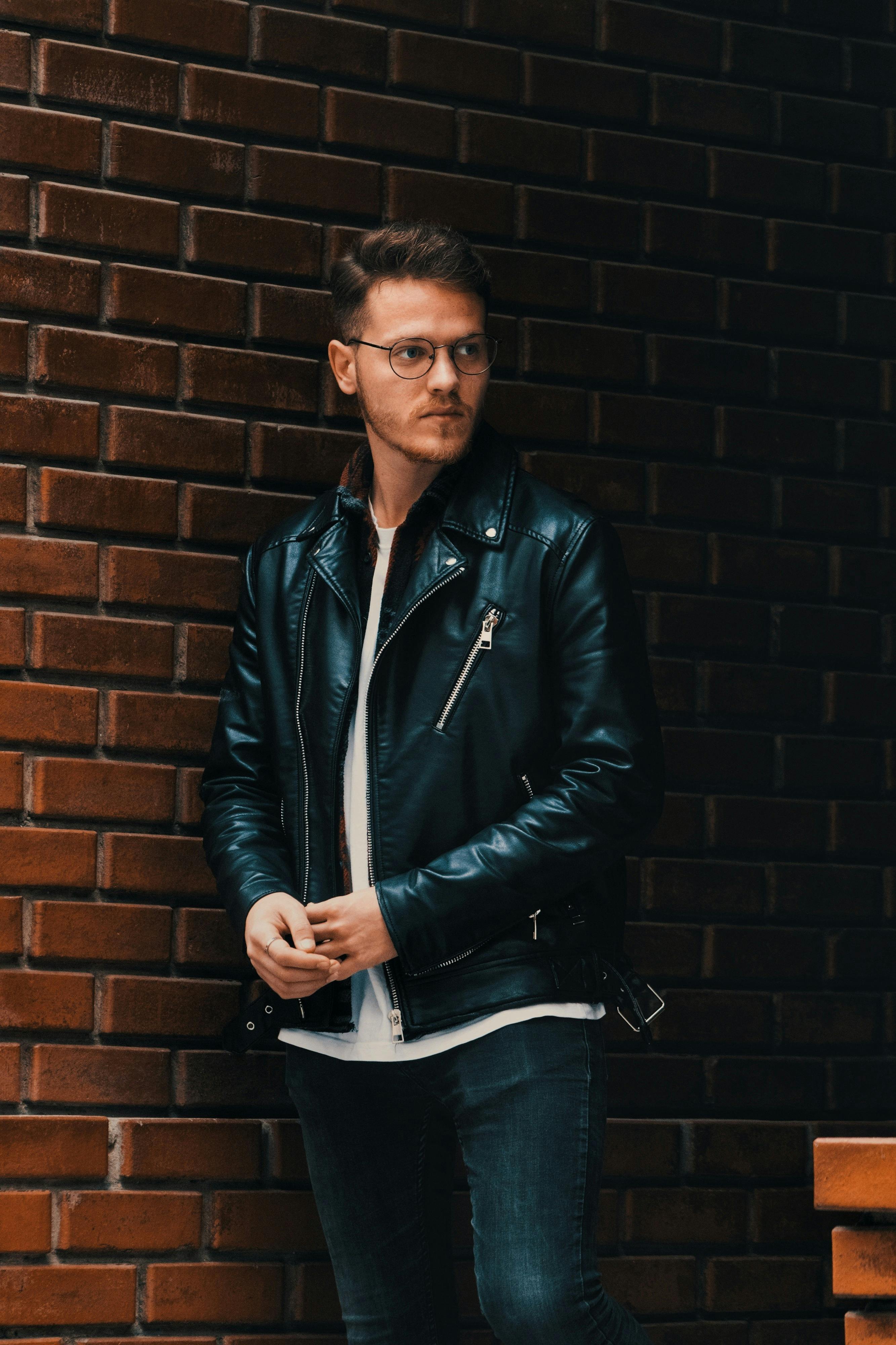 Man in Black Leather Jacket · Free Stock Photo