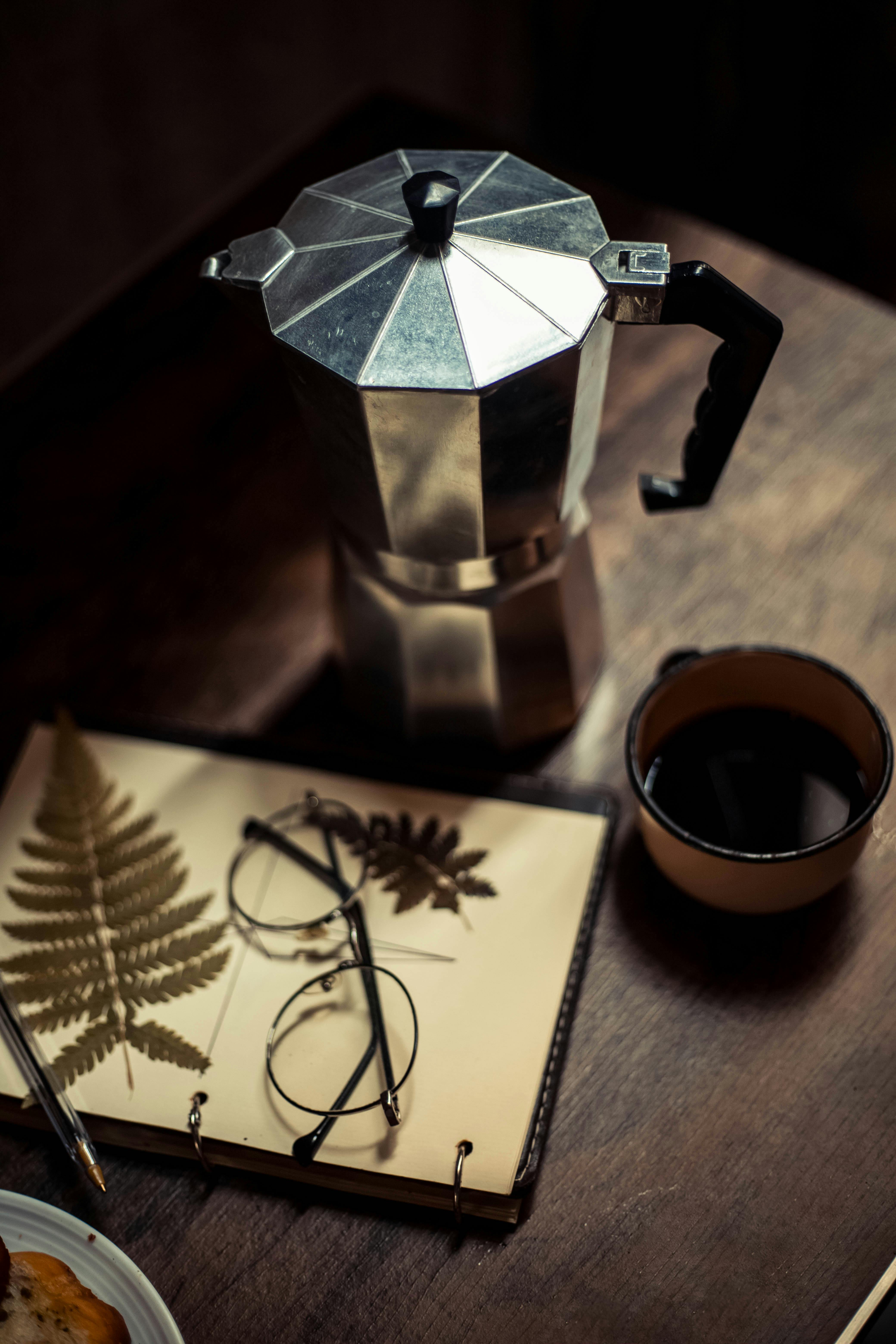 A Teapot on a Table in a Forest · Free Stock Photo