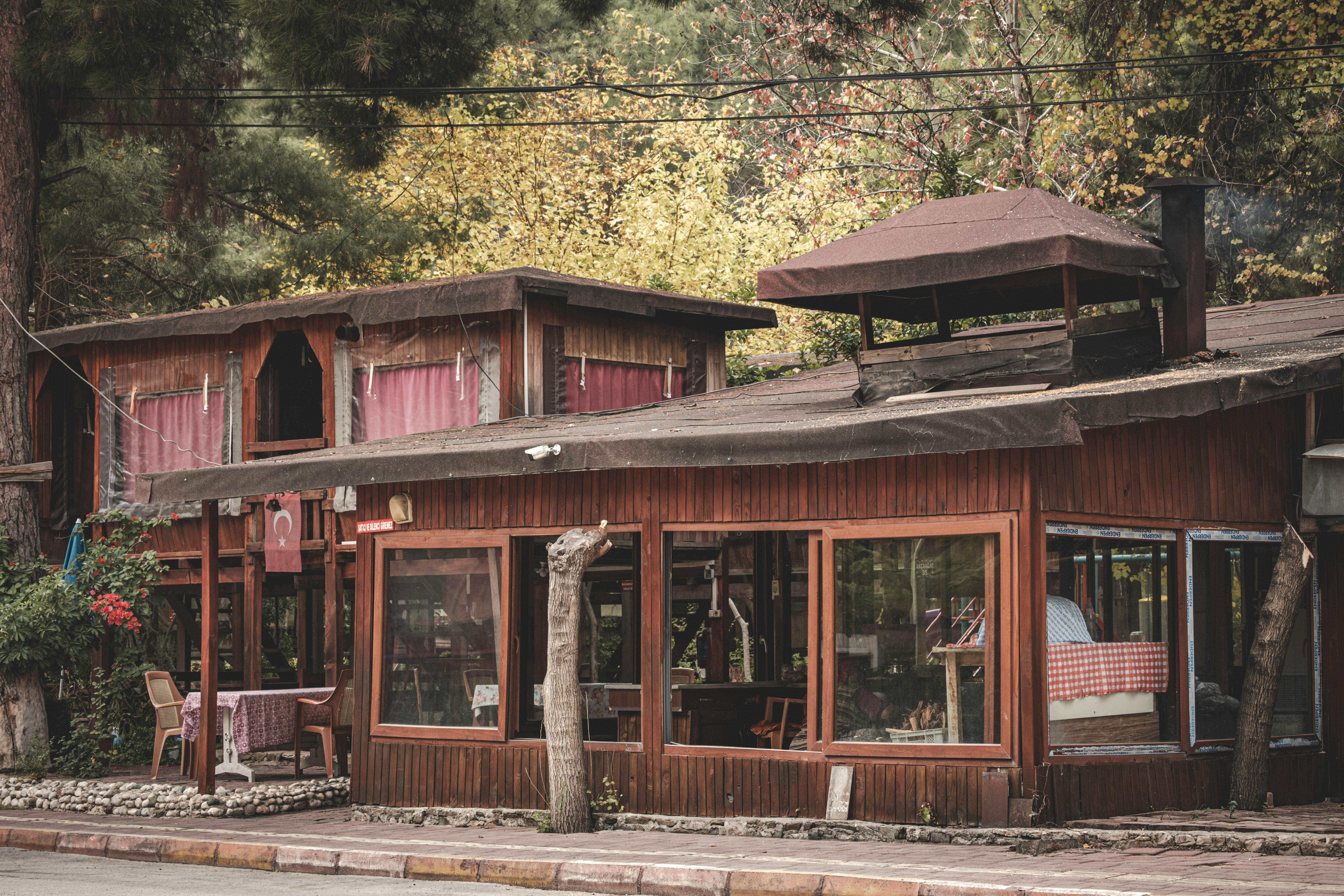 An Old Restaurant by a Road · Free Stock Photo
