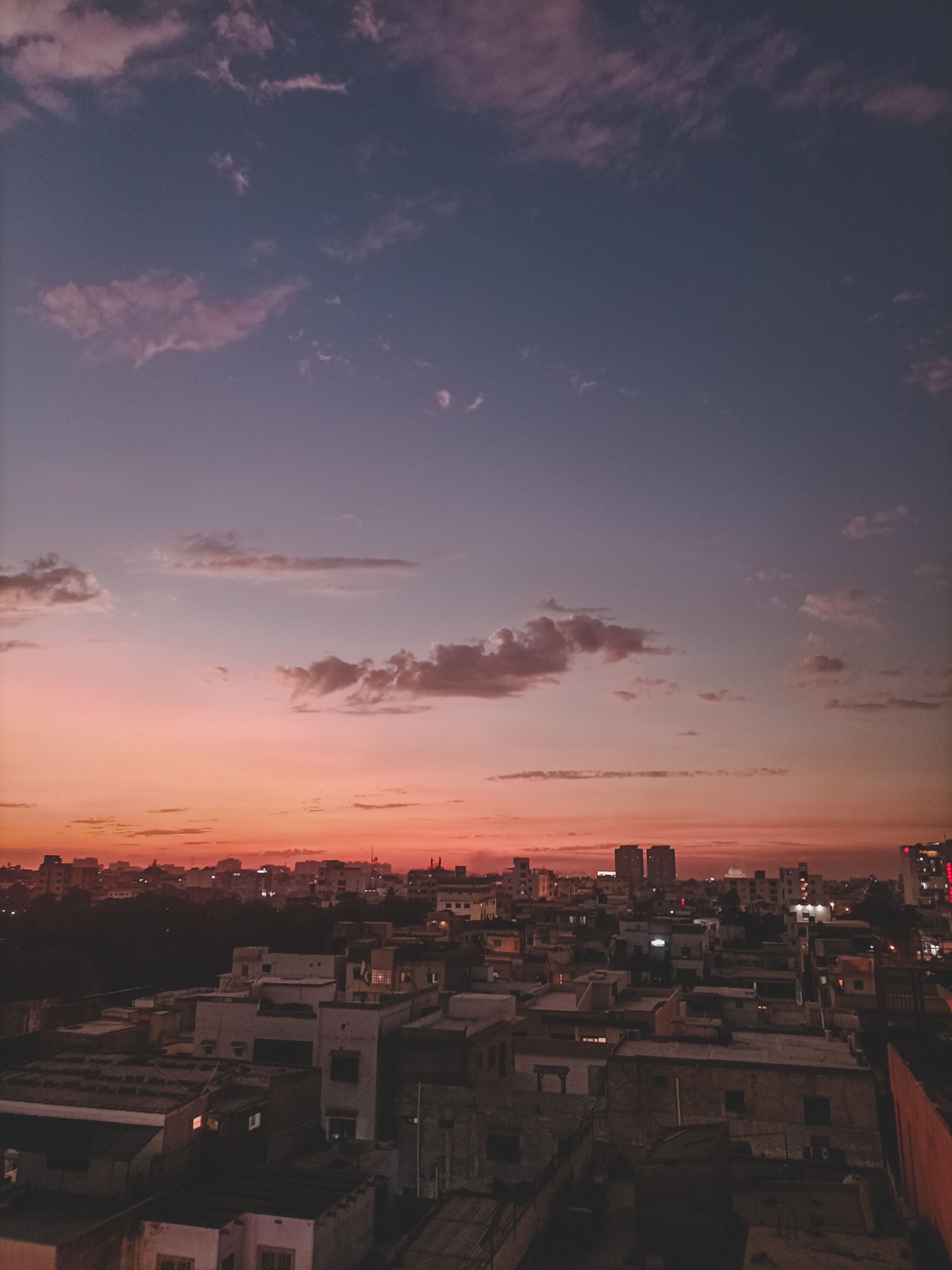 Photo of a City at Dusk · Free Stock Photo