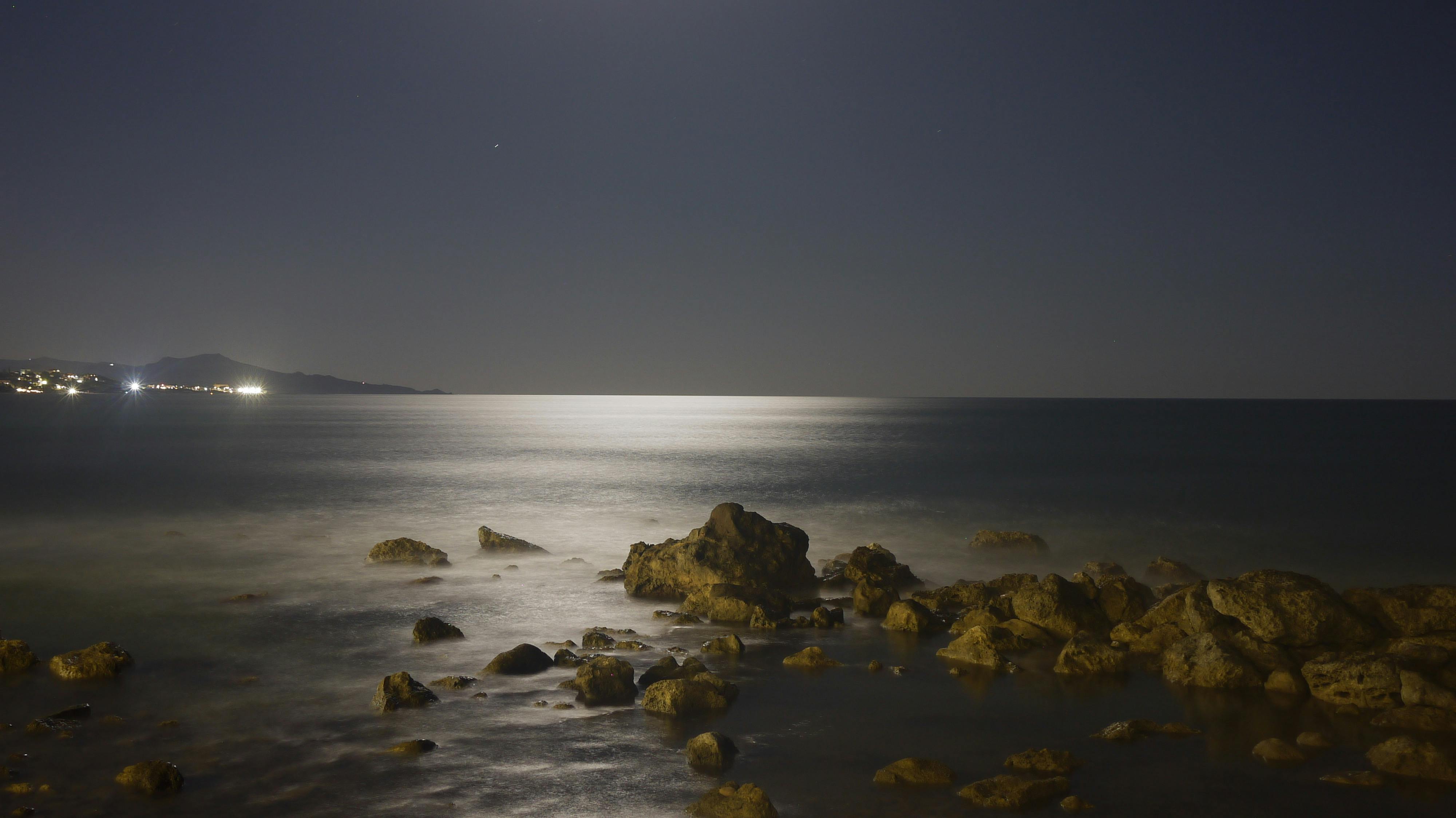 Photo of Rocky Shore during Nighttime · Free Stock Photo
